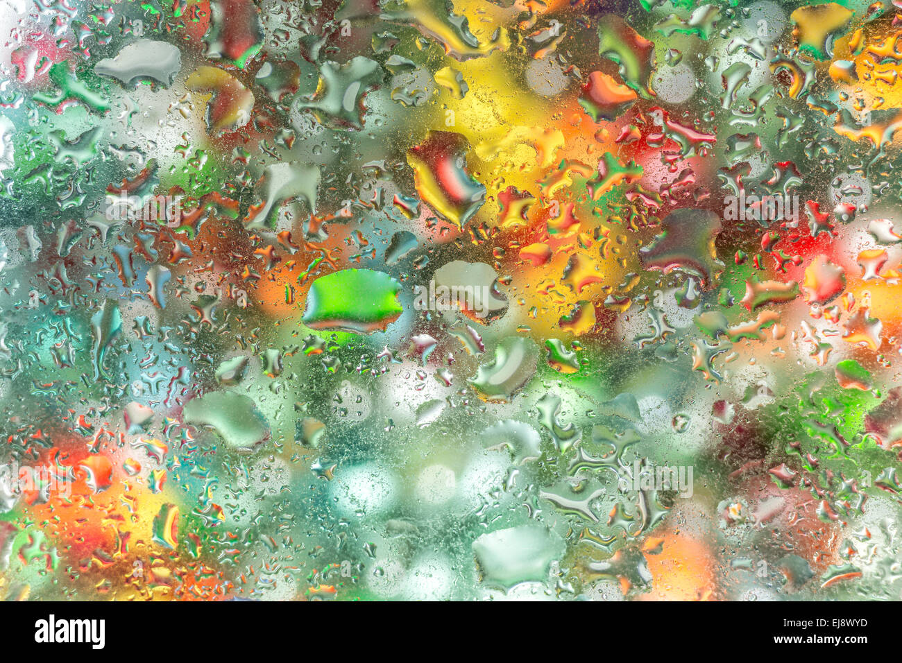 Water droplets on glass Stock Photo - Alamy