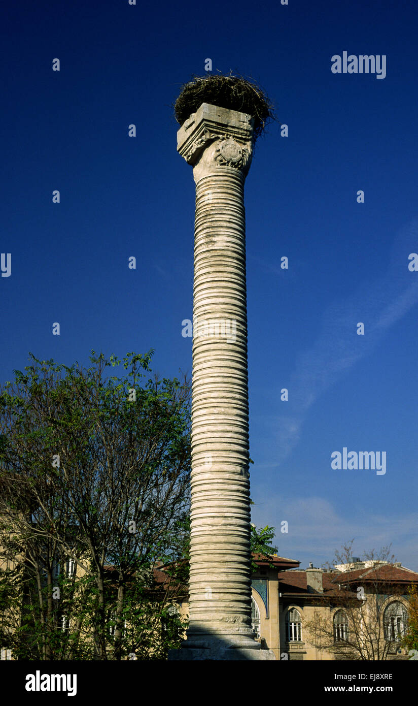 Turkey, Ankara, Roman column of the Emperor Julian Stock Photo - Alamy