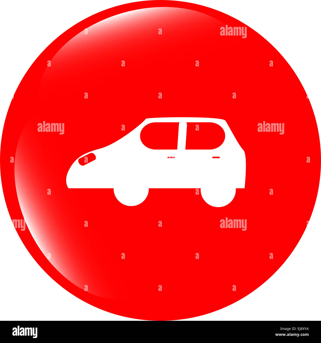 Car icon button design elements Stock Photo - Alamy