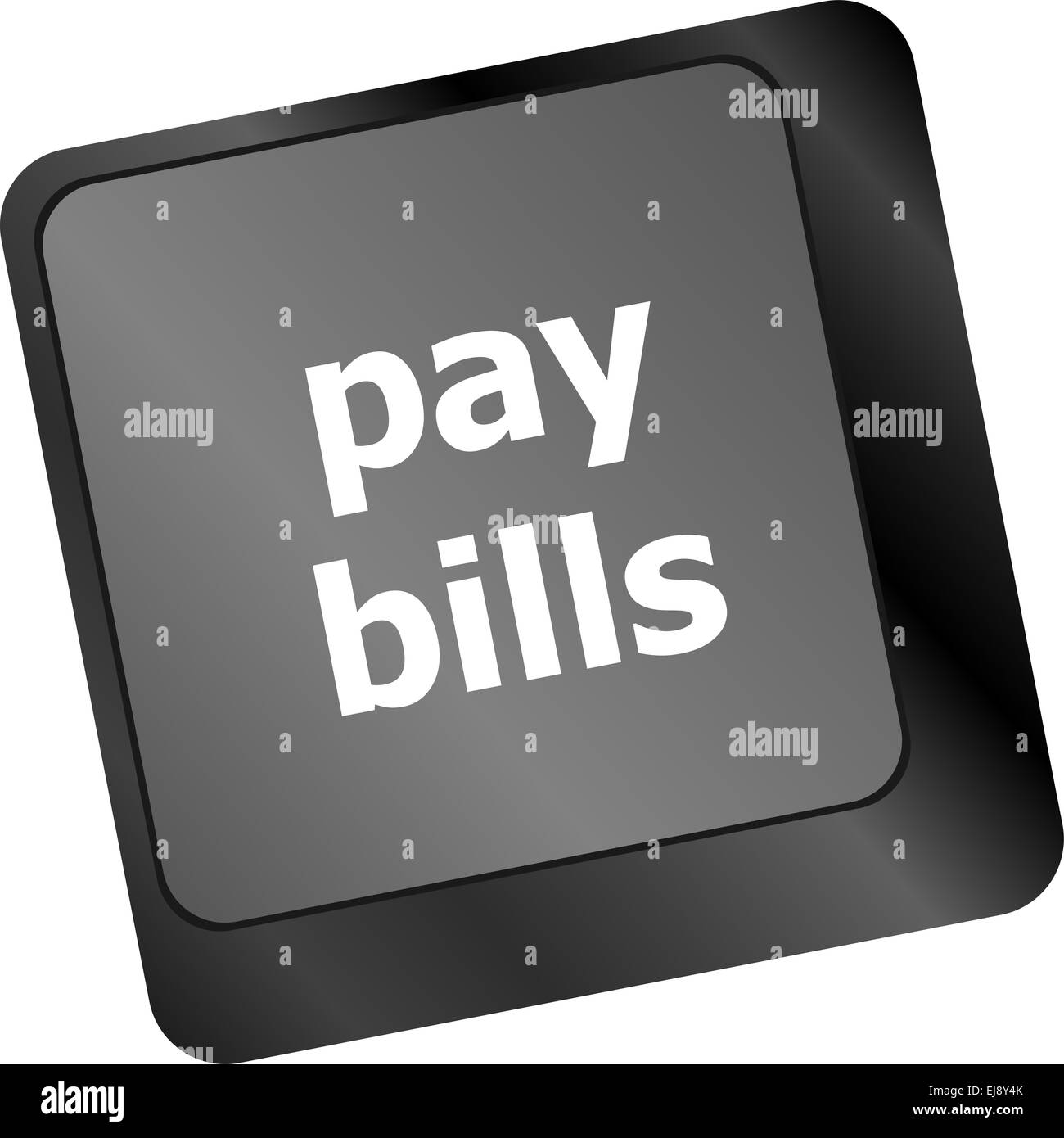 Service concept on computer Cut Out Stock Images & Pictures - Alamy