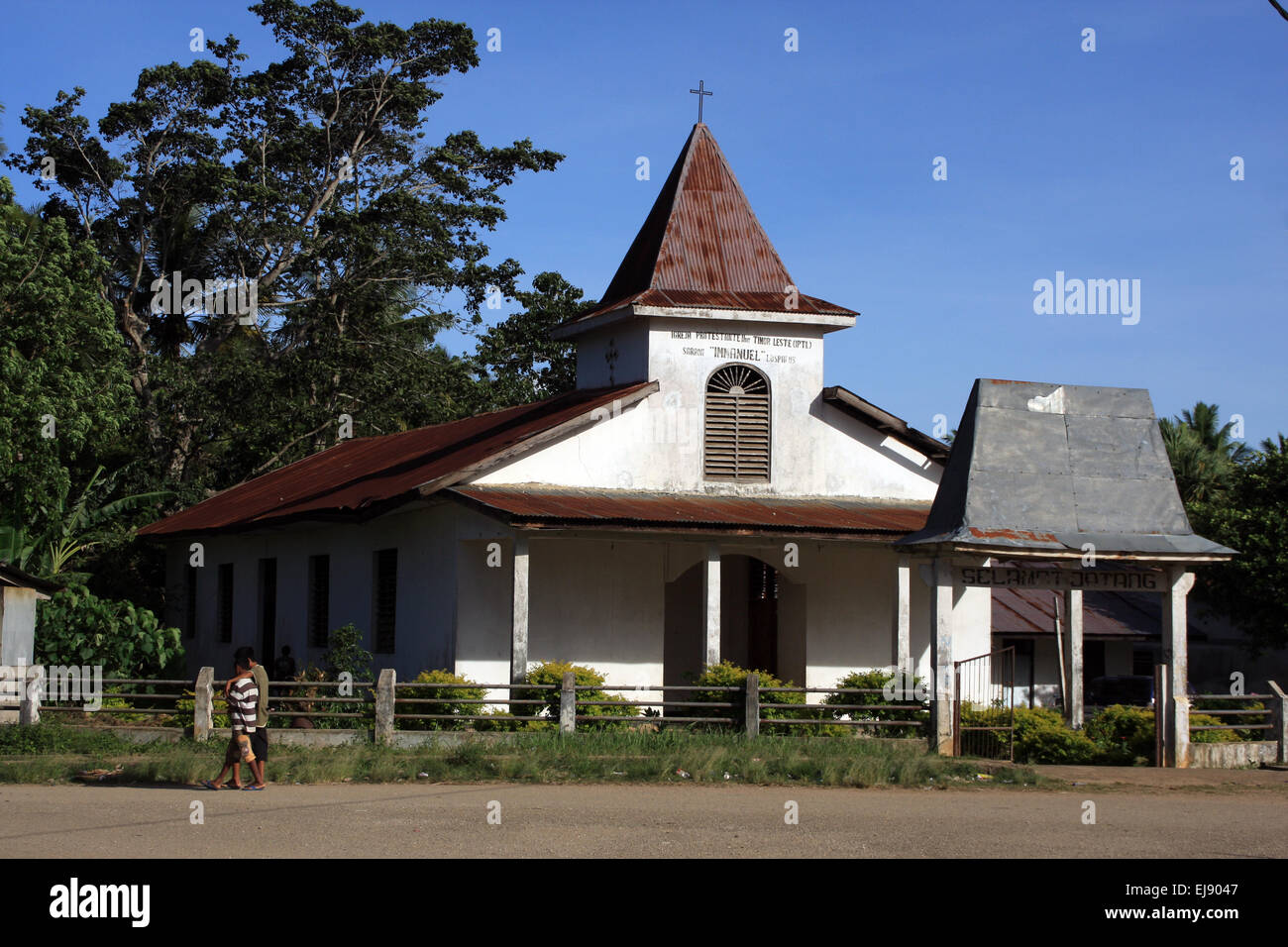 Protestant Church, Lospalos, Timor Leste Stock Photo - Alamy