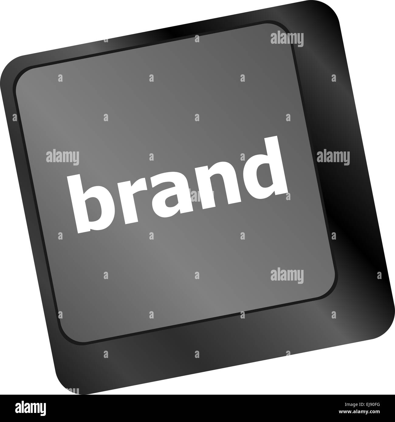 Wording brand on computer keyboard keys Stock Photo - Alamy