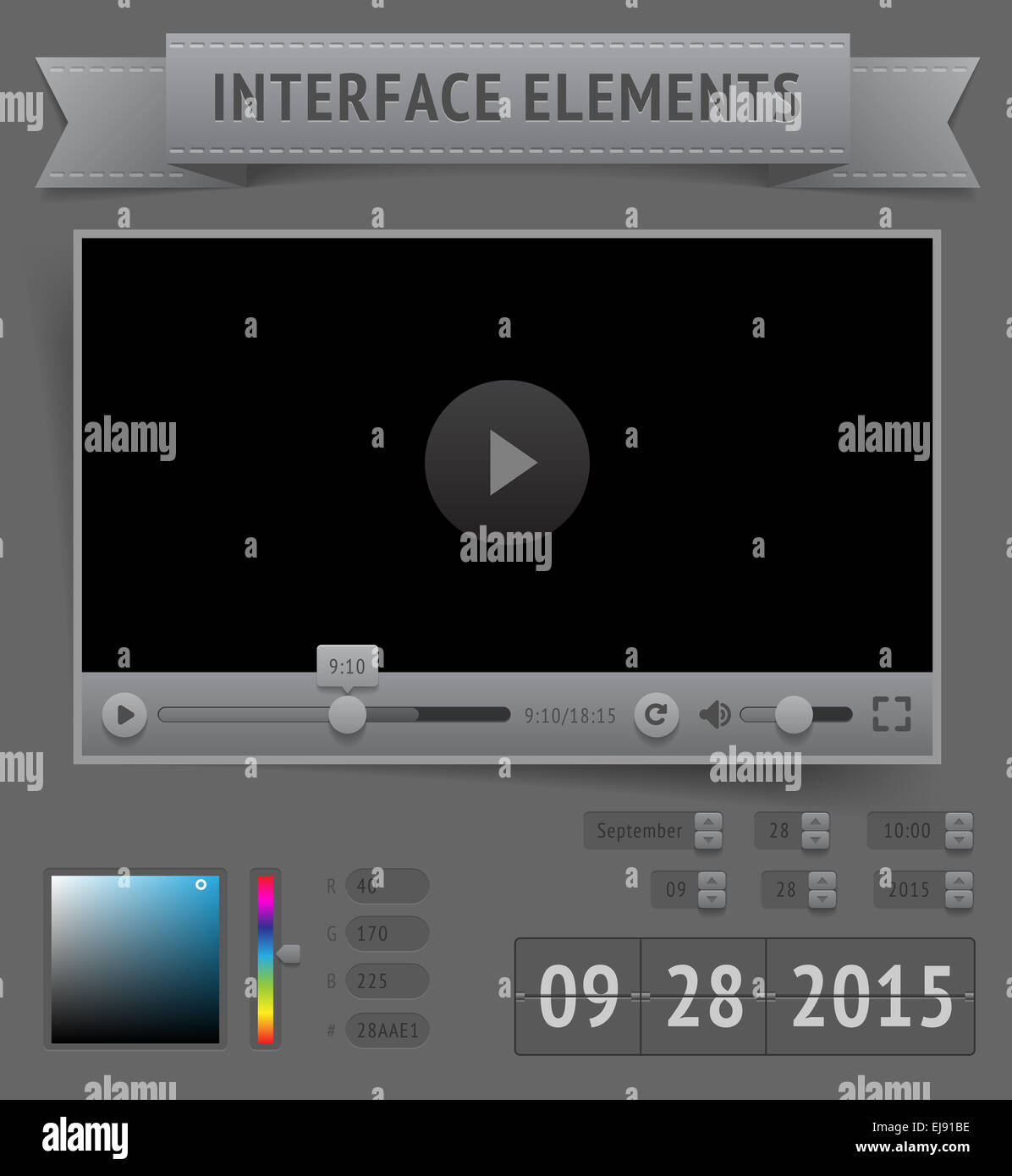 User interface elements Stock Photo - Alamy