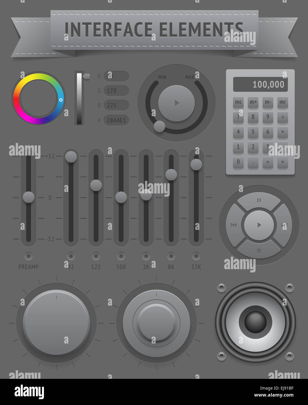 User interface elements Stock Photo - Alamy