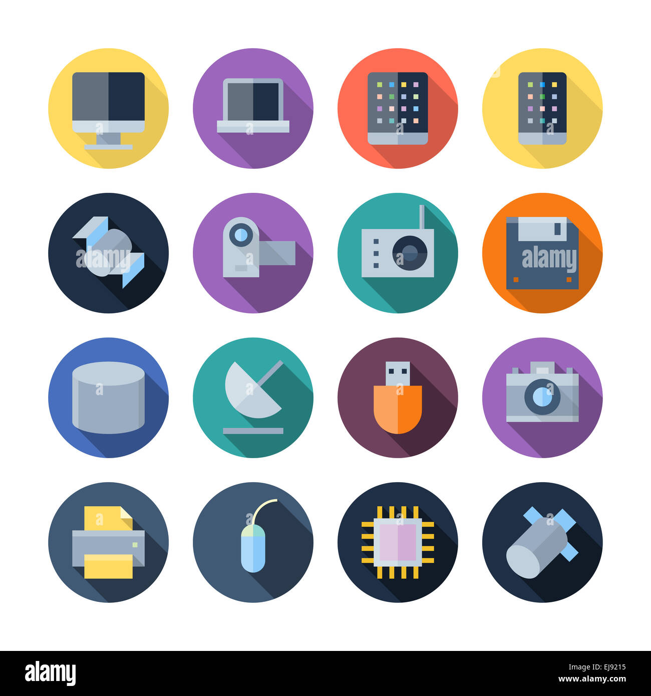 Technology clipart icons hi-res stock photography and images - Alamy