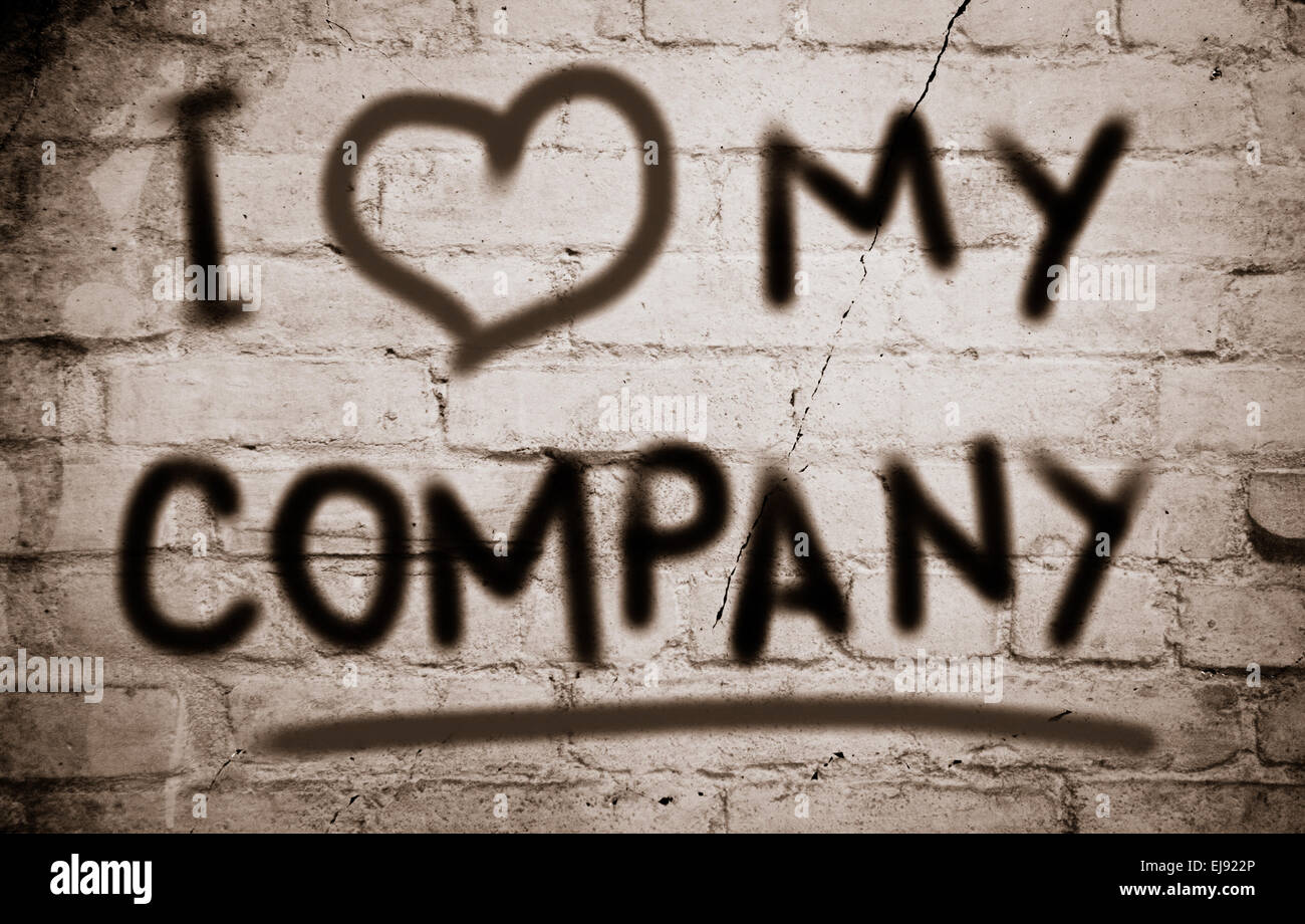 I Love My Company Stock Photo - Alamy