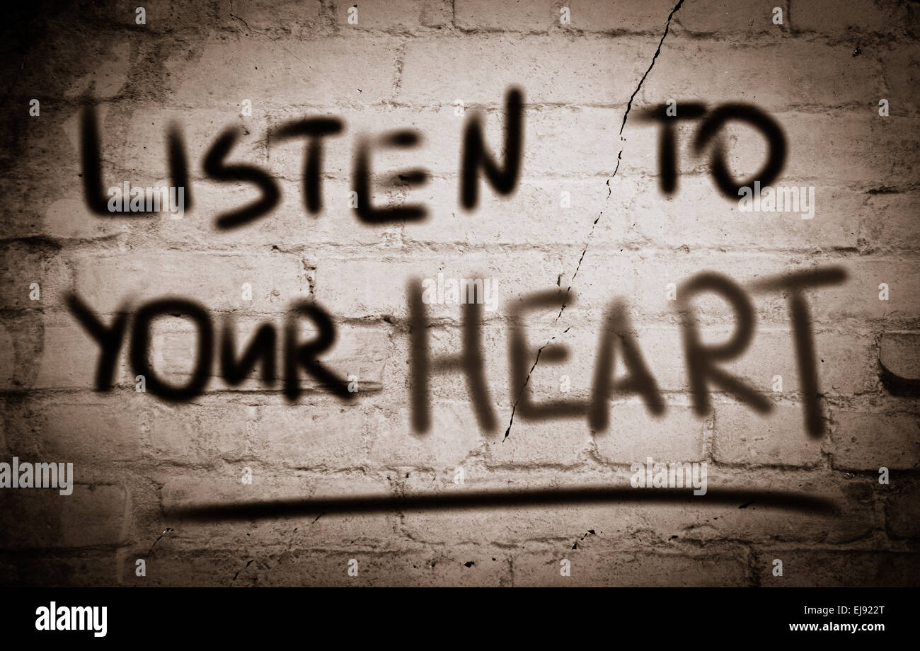 Listen your heart hi-res stock photography and images - Alamy