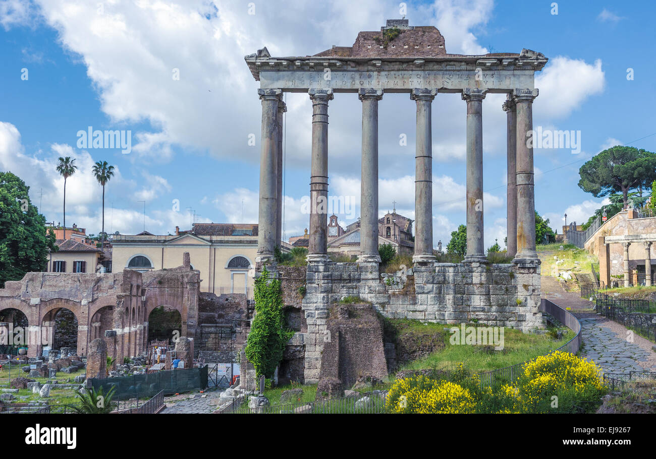 Ancient Roman forums in Rome, Italy Stock Photo - Alamy