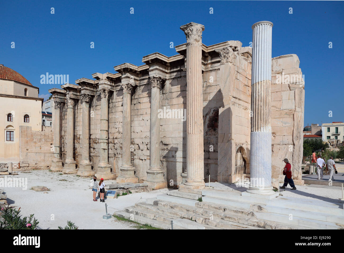 Greece Athens Library of Hadrian Hadrian's Library Stock Photo - Alamy