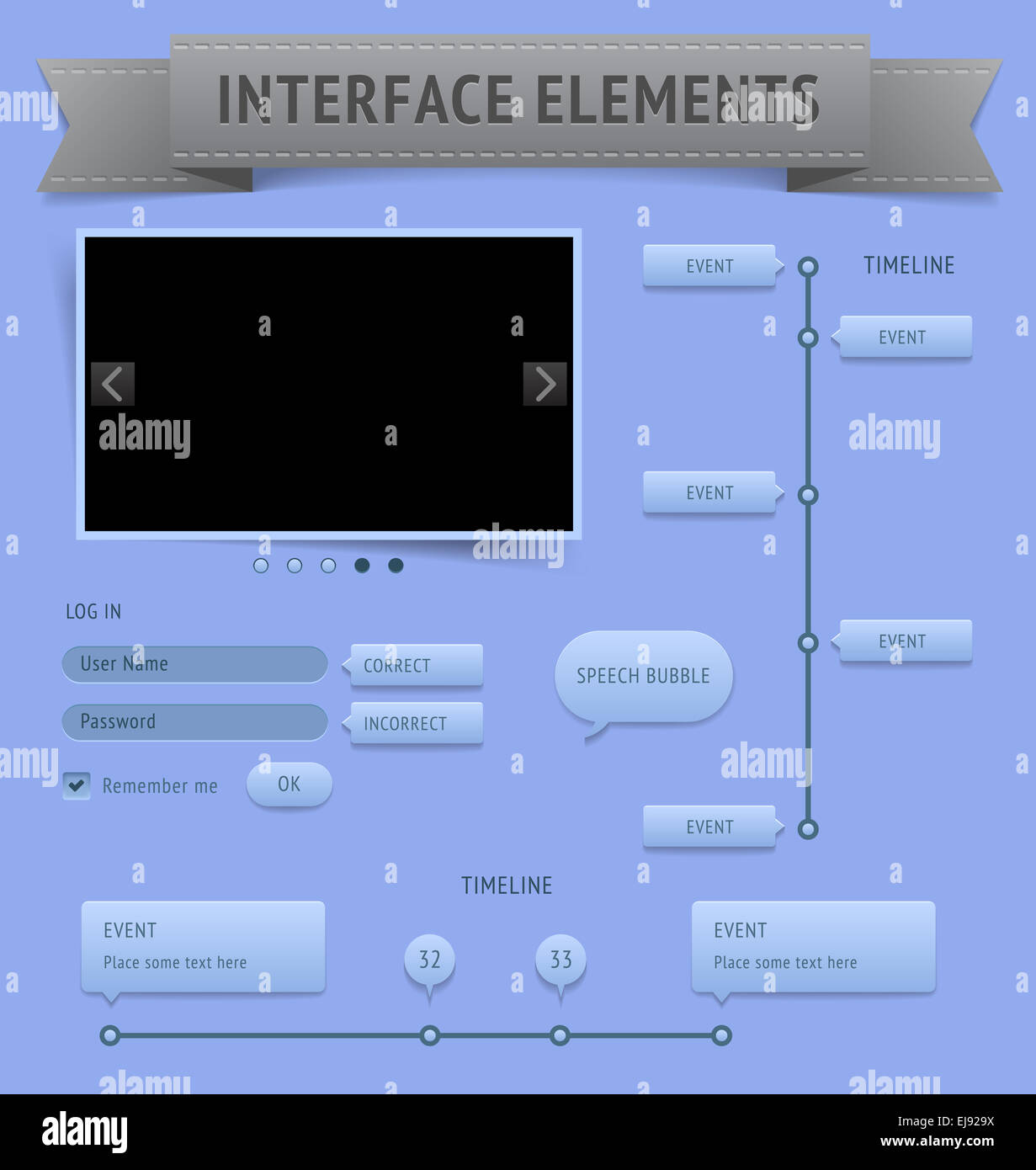 User interface elements Stock Photo - Alamy
