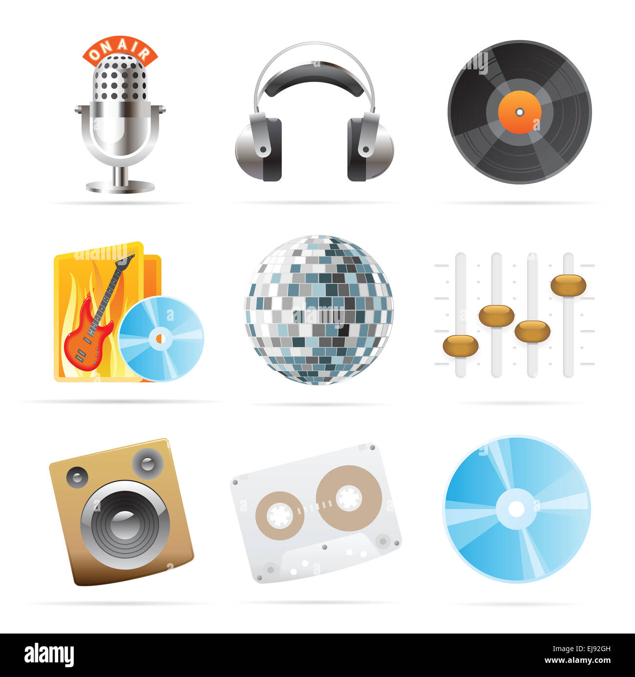 Icons for sound Stock Photo - Alamy