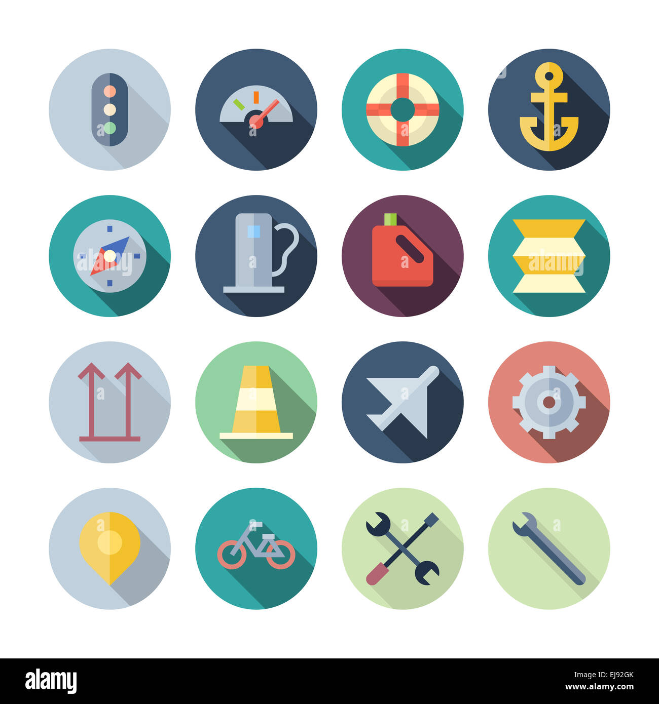 Gear icons design Cut Out Stock Images & Pictures - Alamy