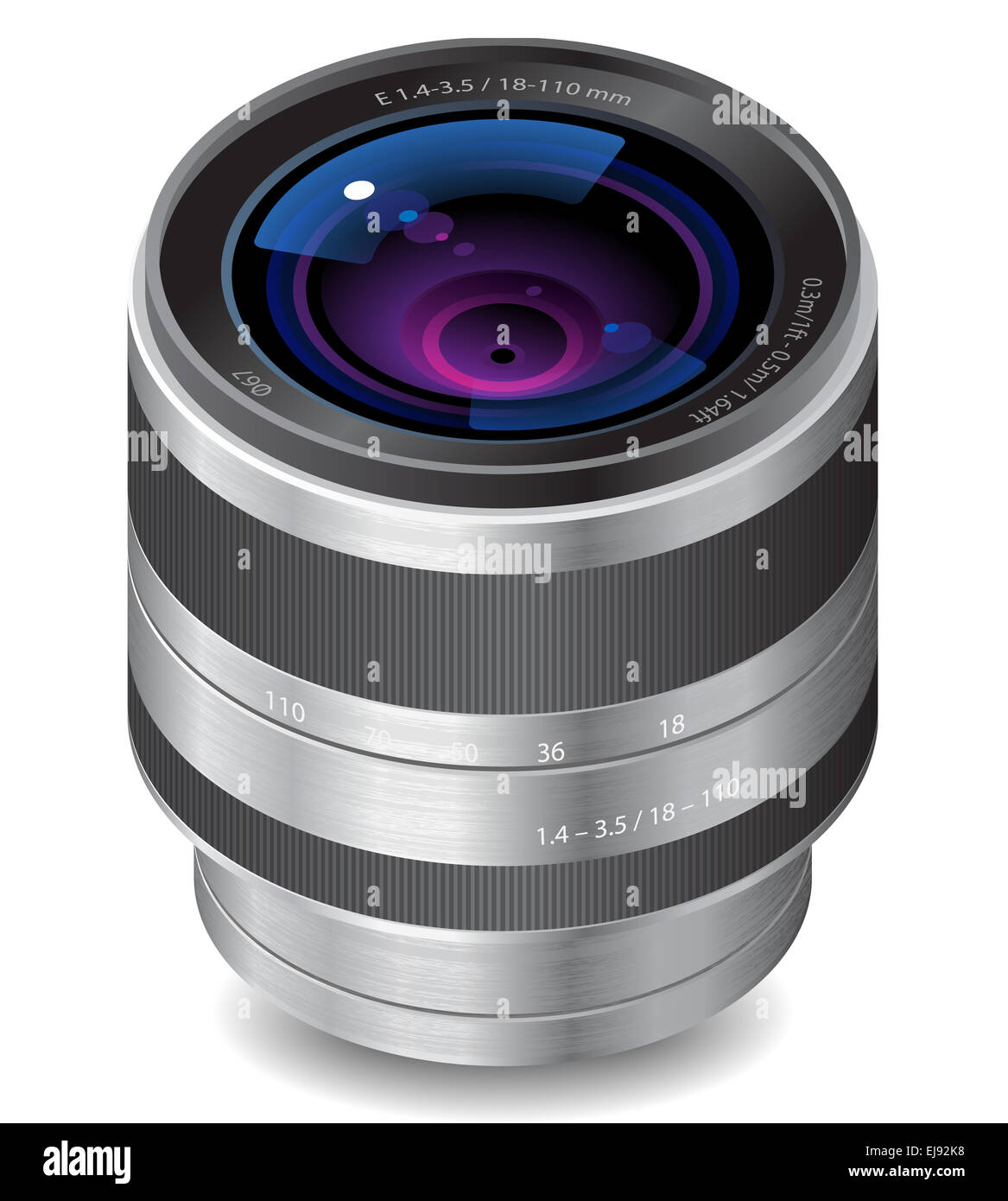Icon for camera lens Stock Photo - Alamy