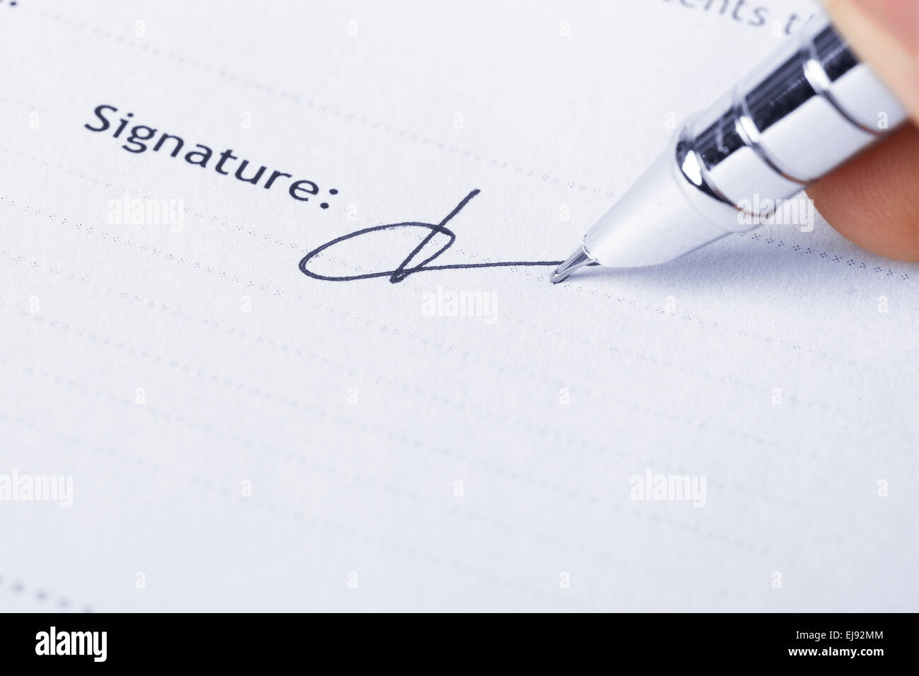Signature hi-res stock photography and images - Alamy