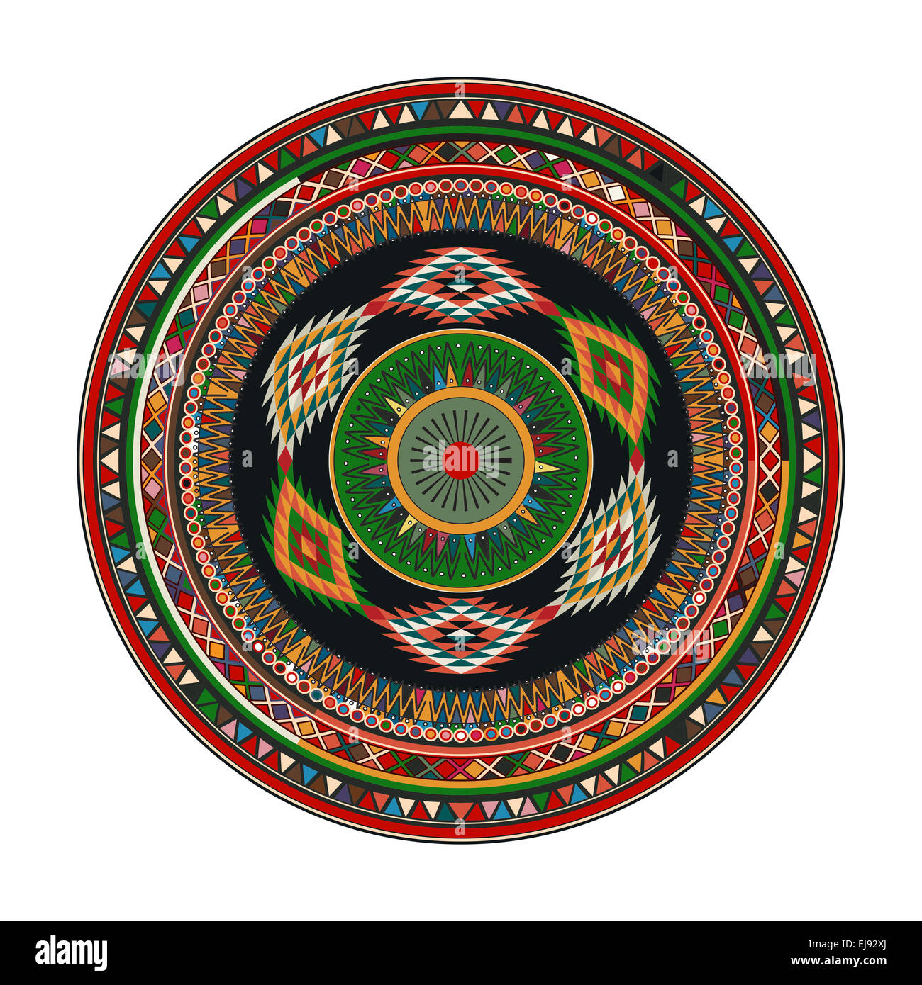 Aztec spiritual art Cut Out Stock Images & Pictures - Alamy