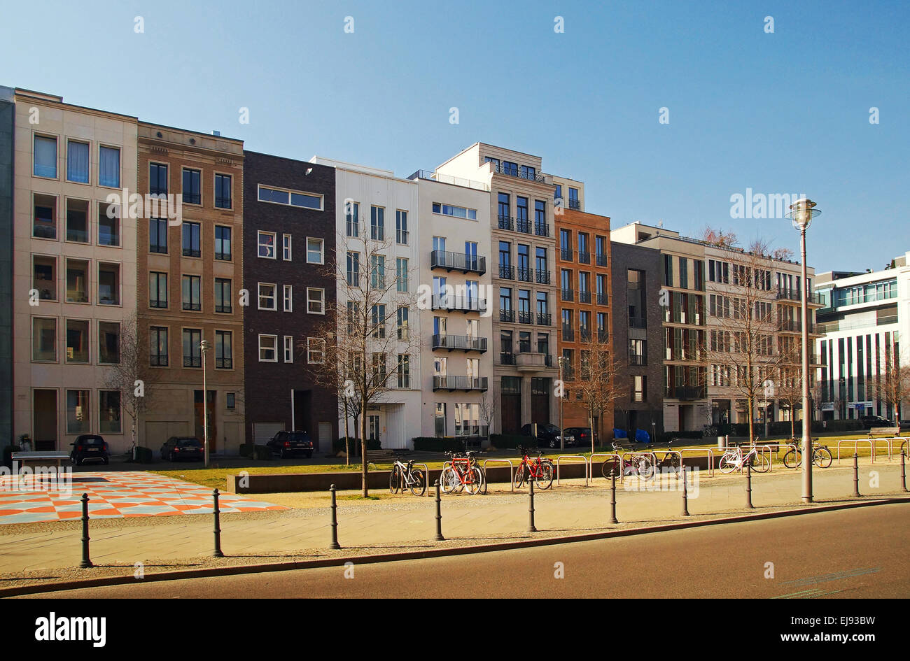 Modern Apartment Buildings Berlin Germany Stock Photo - Alamy