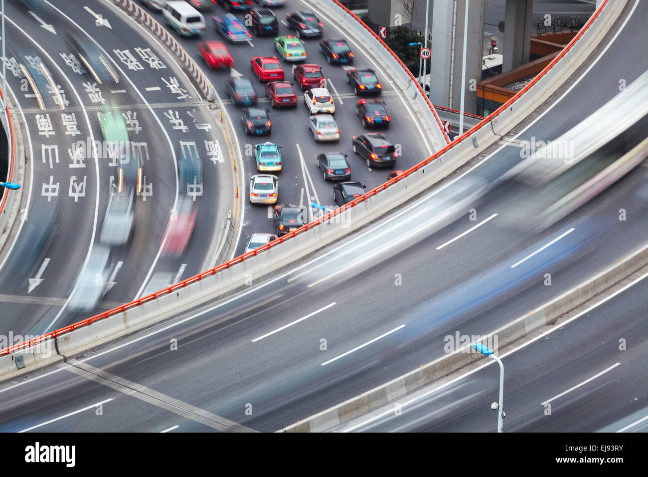 interchange bridge closeup Stock Photo - Alamy