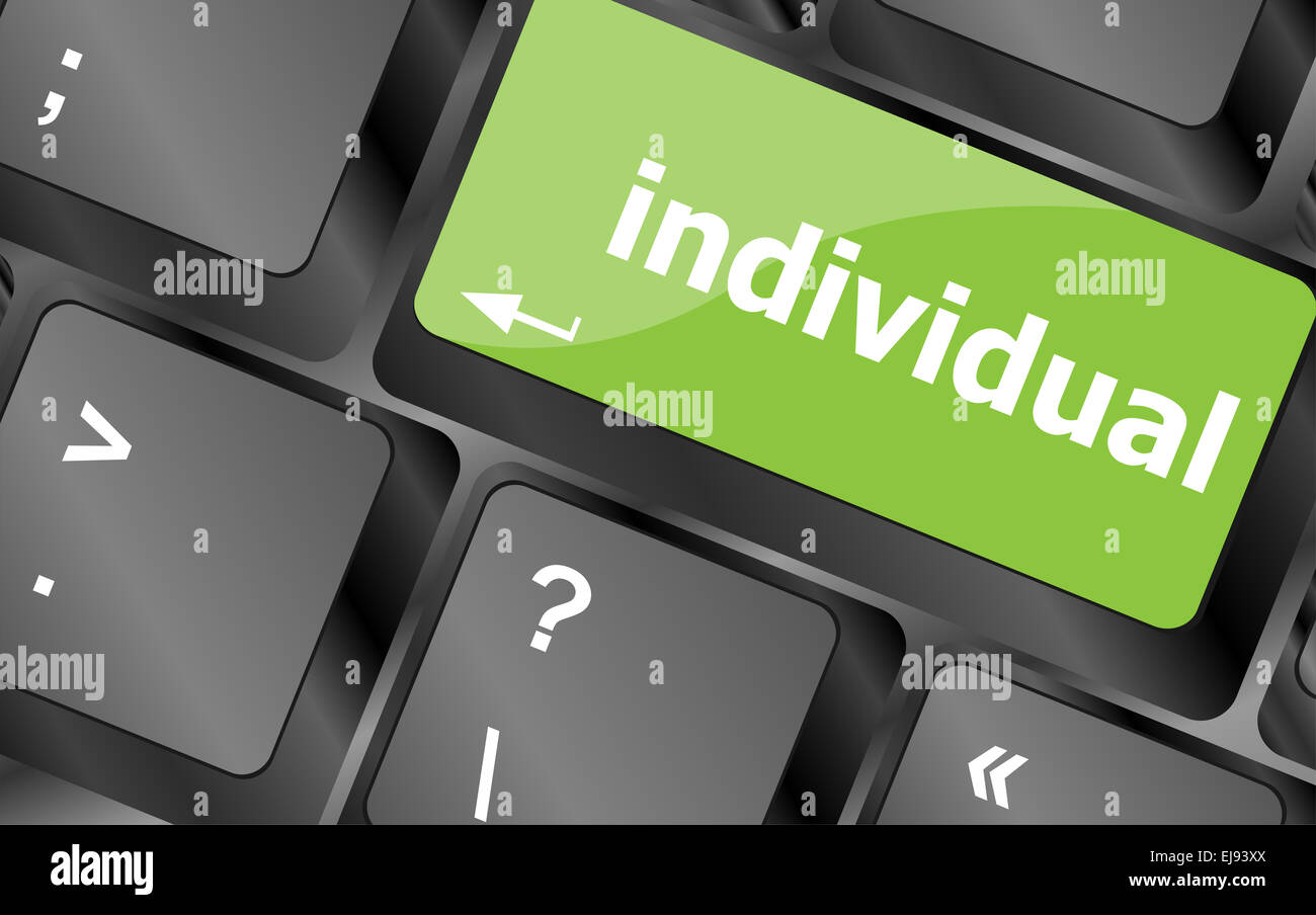 individual word on computer pc keyboard key Stock Photo - Alamy