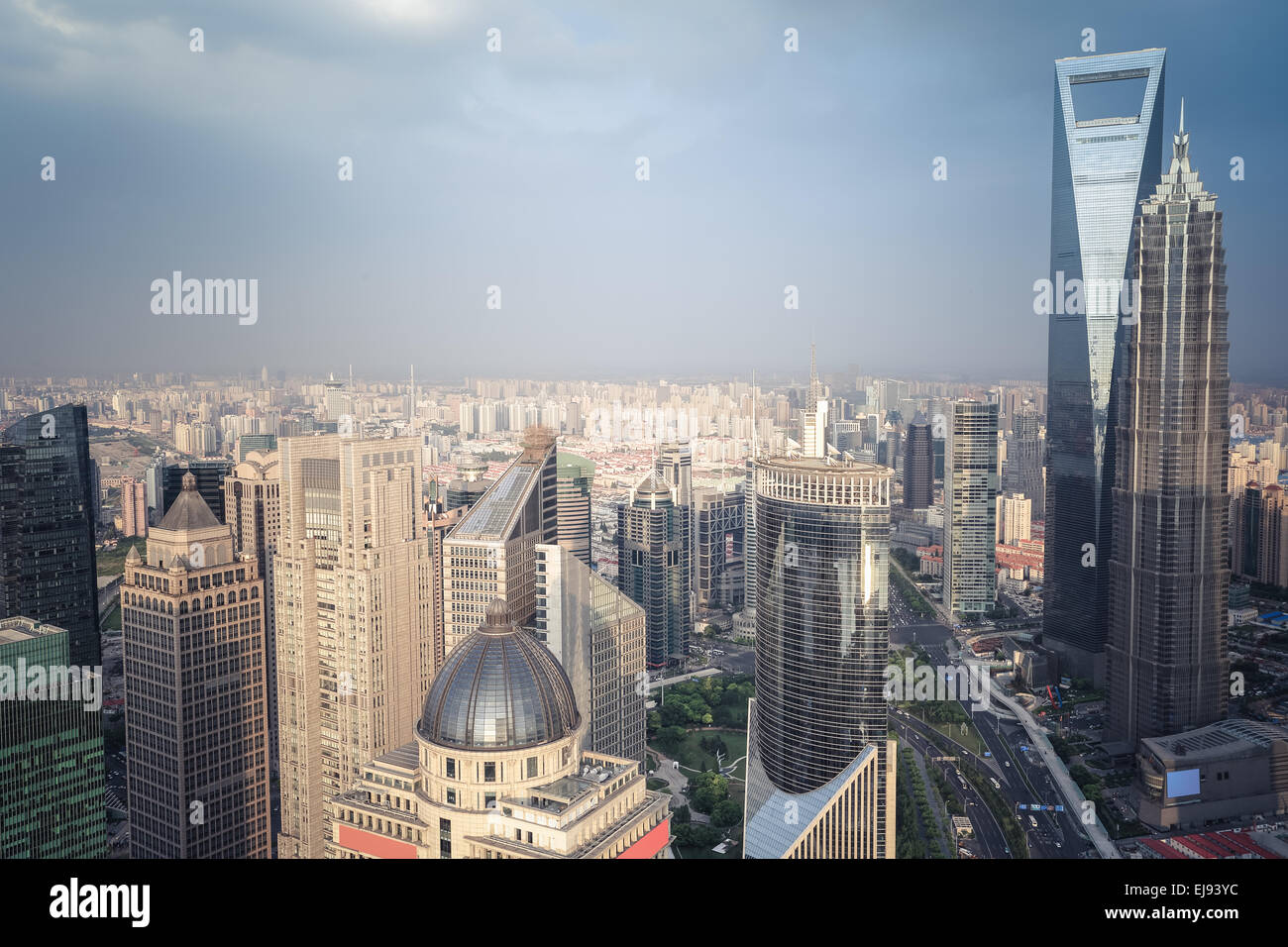 modern buildings aerial view Stock Photo - Alamy