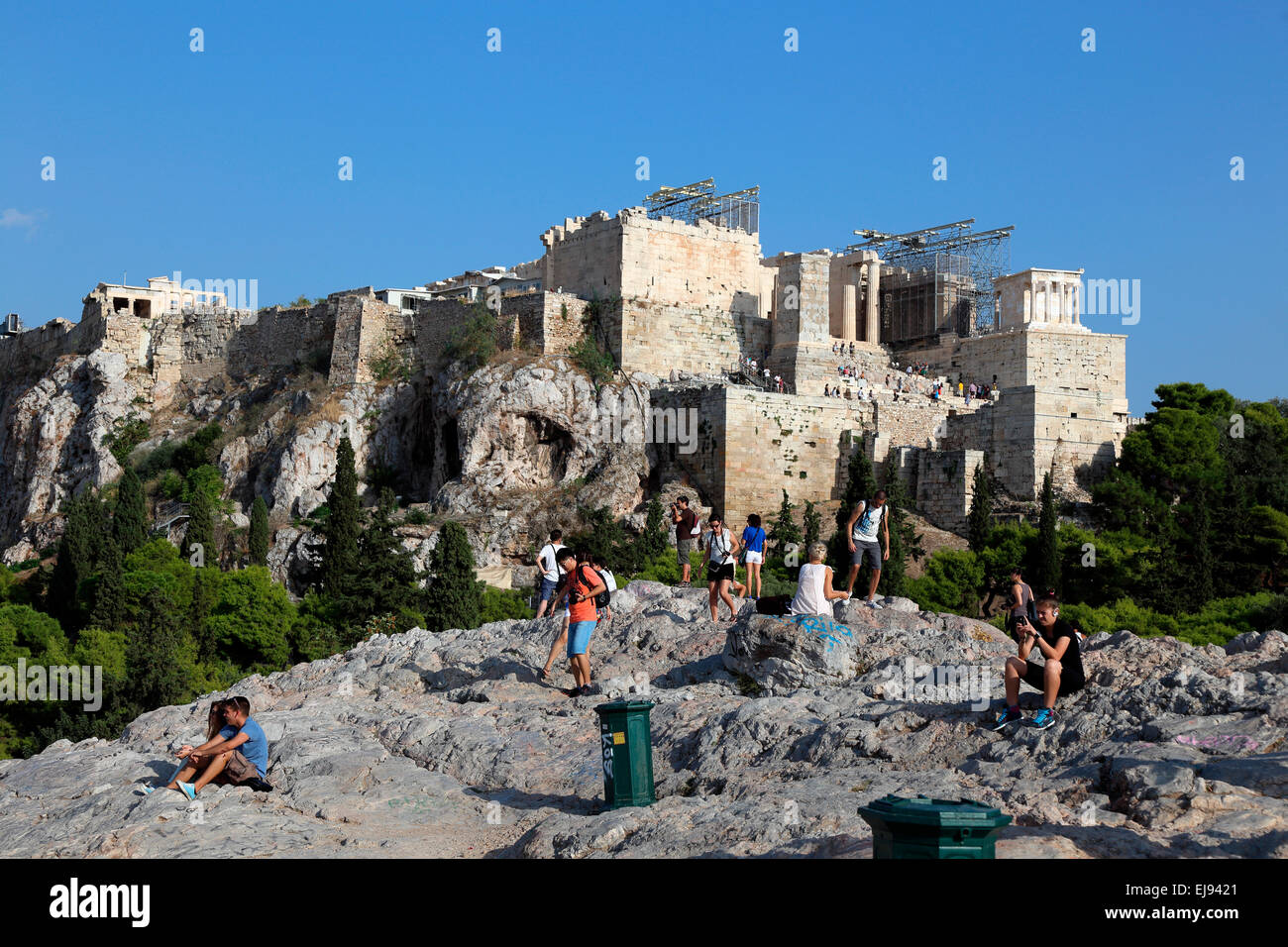 Greece Athens view of the Acropolis Stock Photo - Alamy
