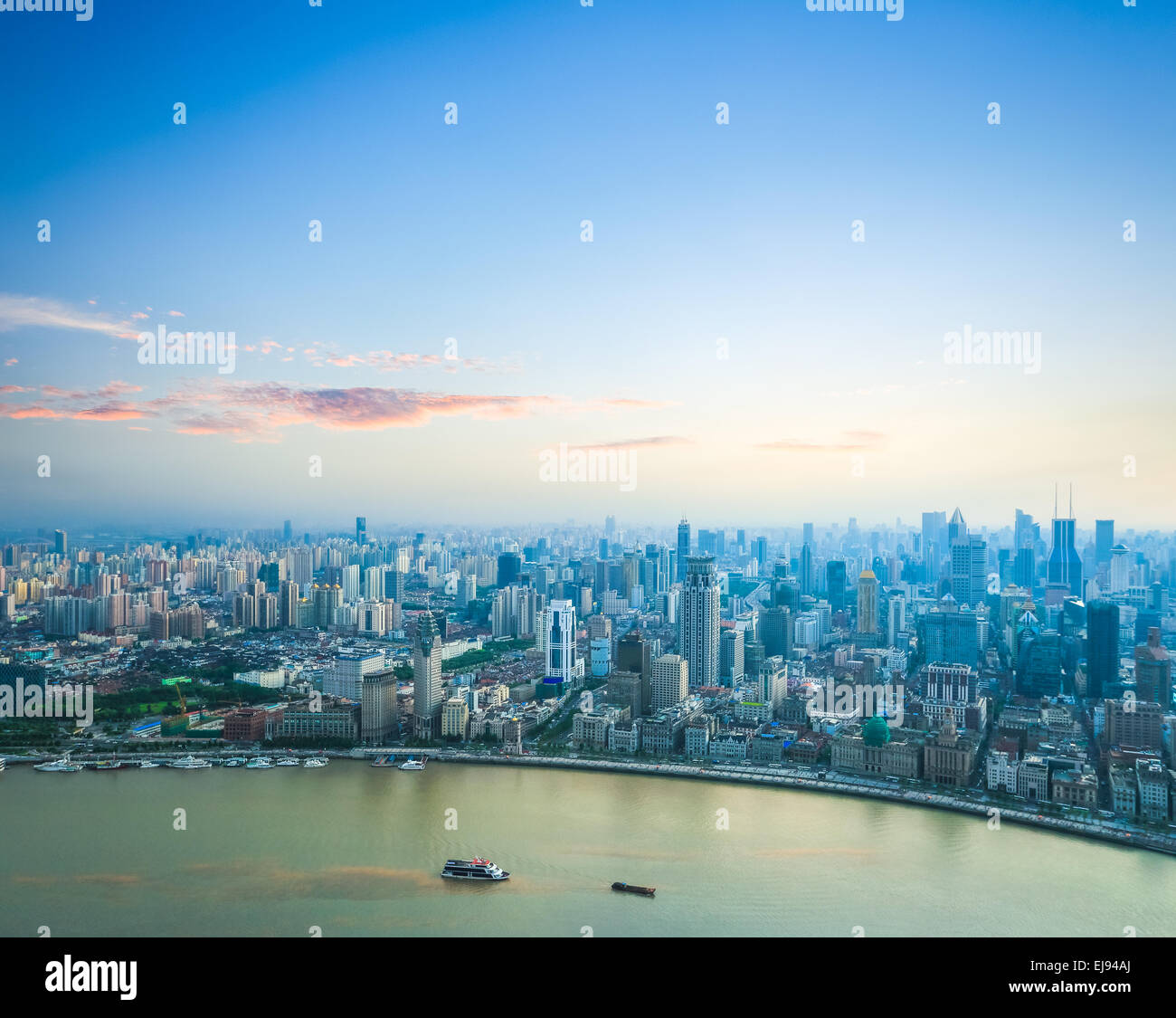 beautiful shanghai with sunset glow Stock Photo - Alamy