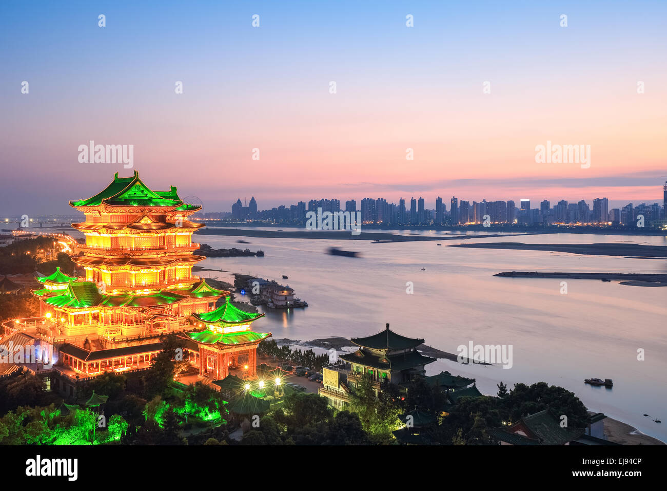 beautiful nanchang tengwang pavilion in sunset Stock Photo - Alamy