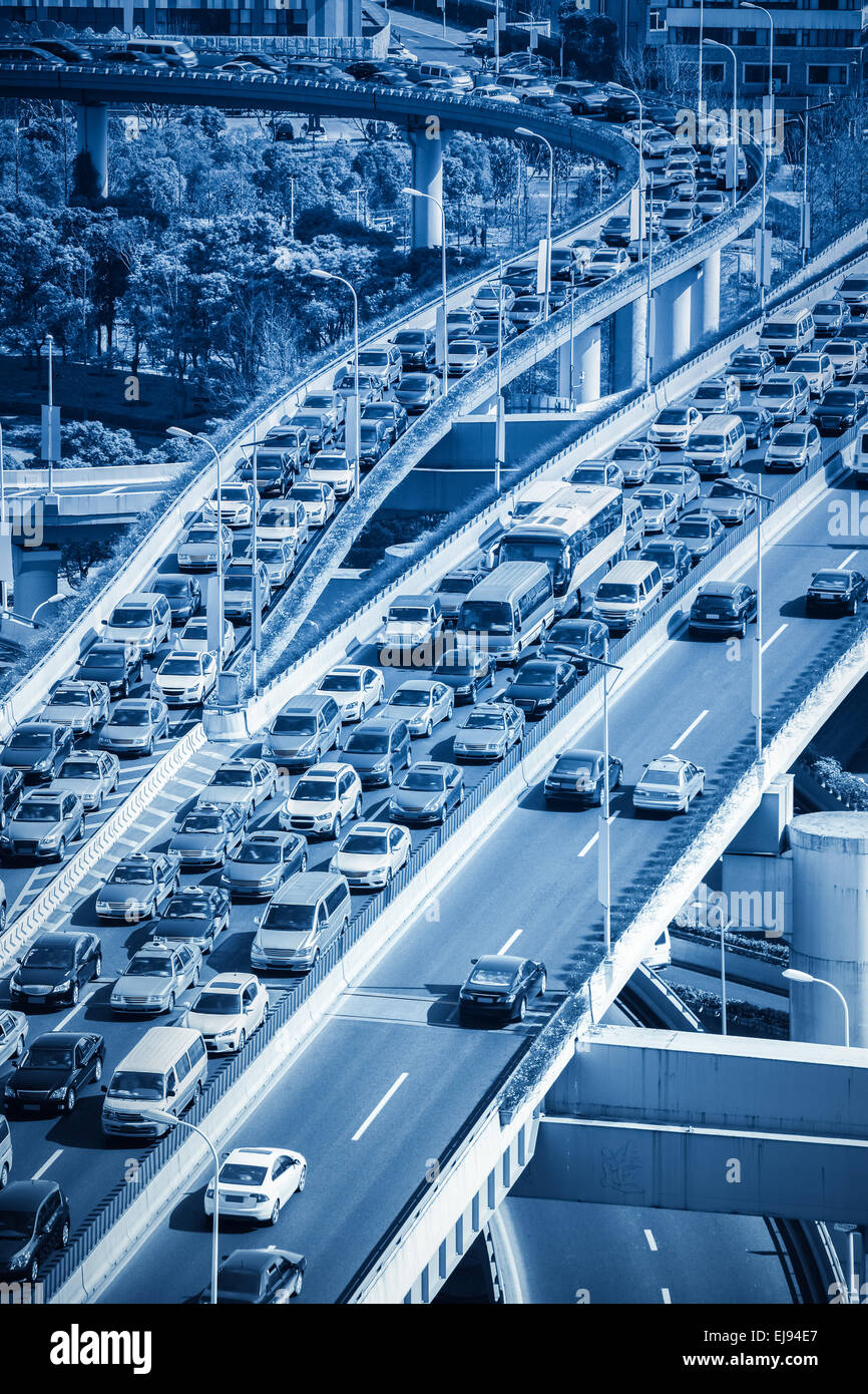 Traffic congestion shanghai china hi-res stock photography and images ...