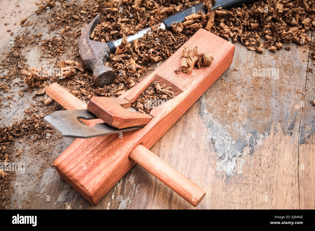 carpenter planed wood background Stock Photo - Alamy