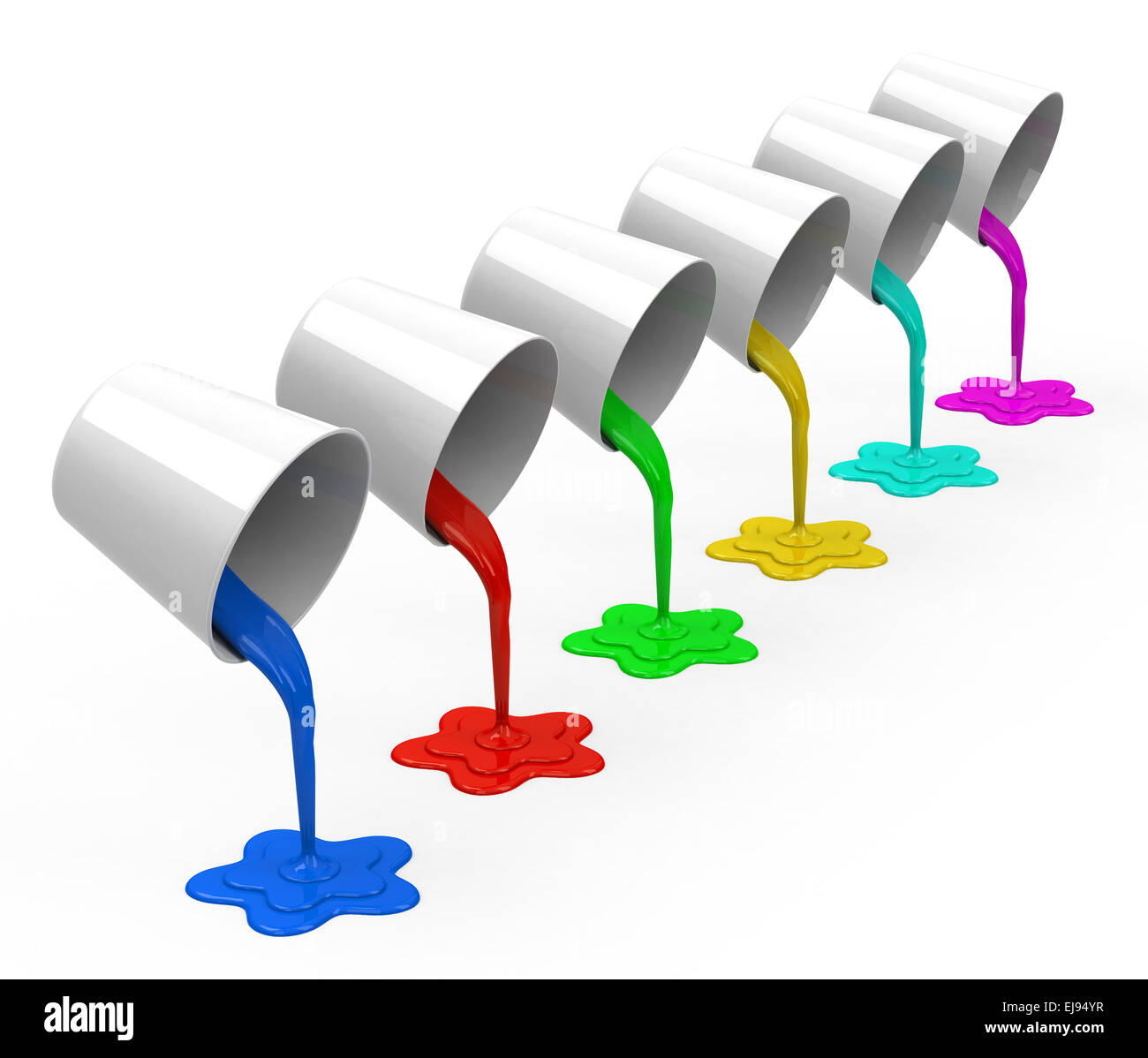 Blue paint bucket hi-res stock photography and images - Alamy