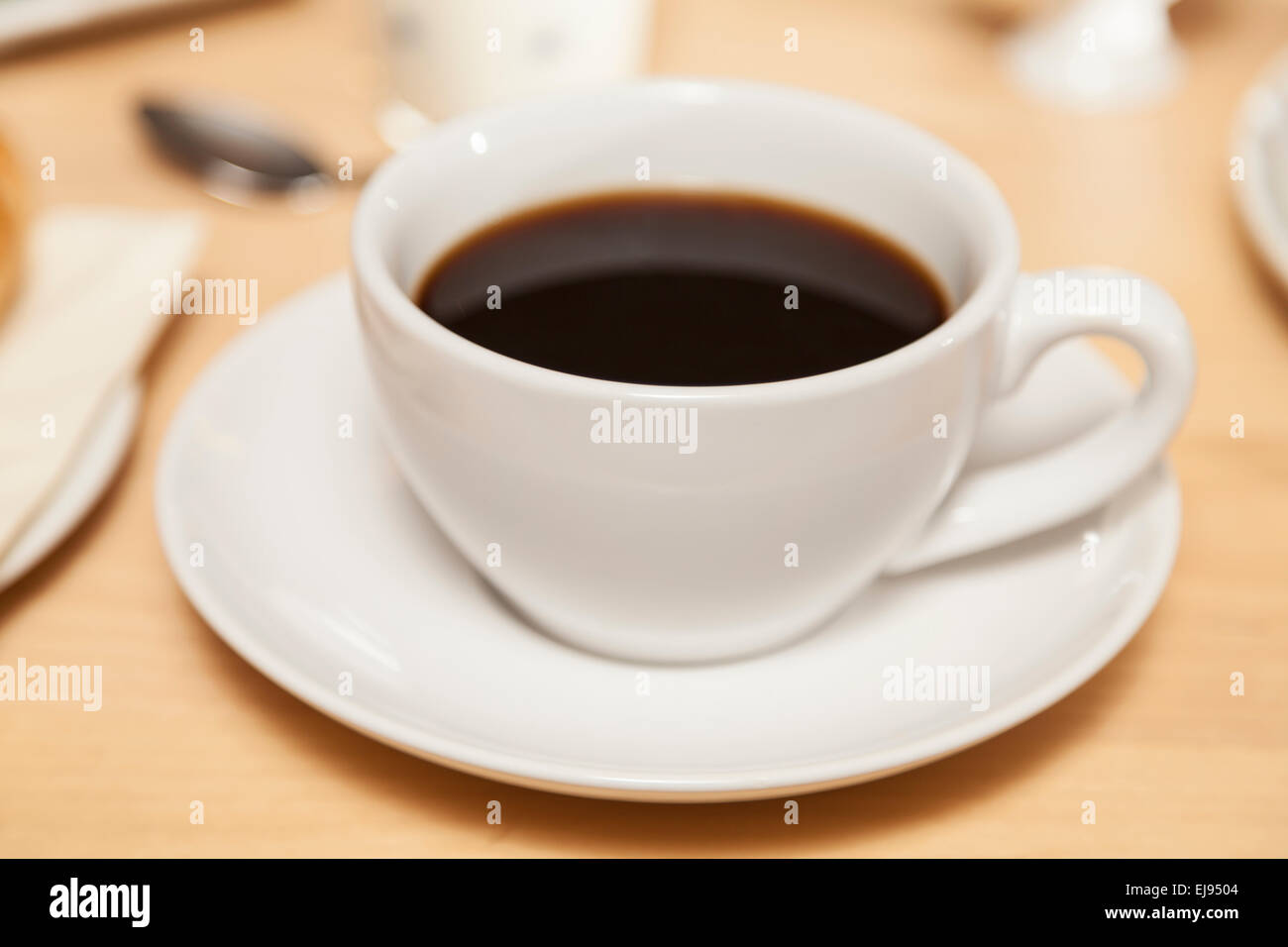 cup of coffee on a table Stock Photo - Alamy