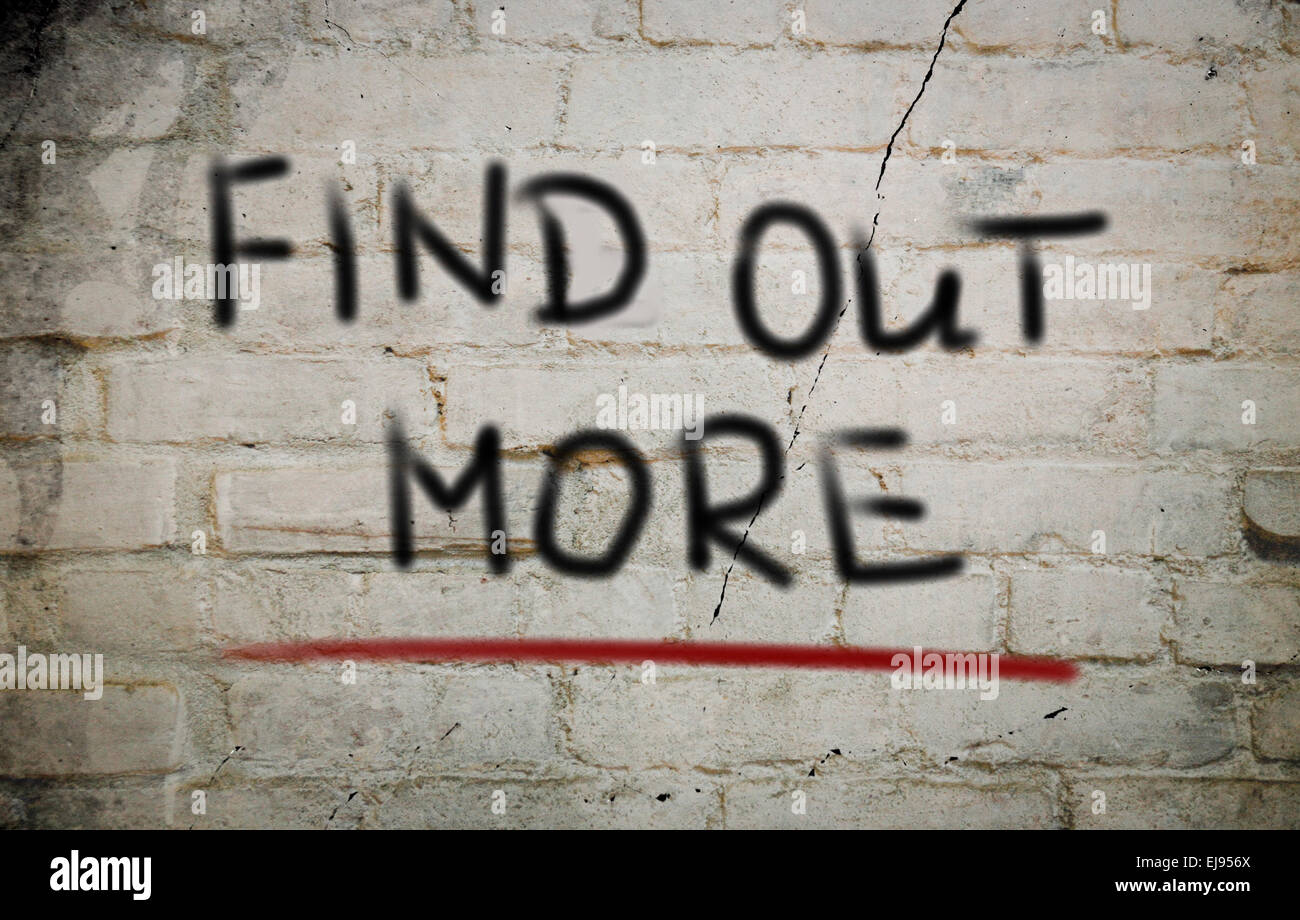 Find Out More Concept Stock Photo - Alamy