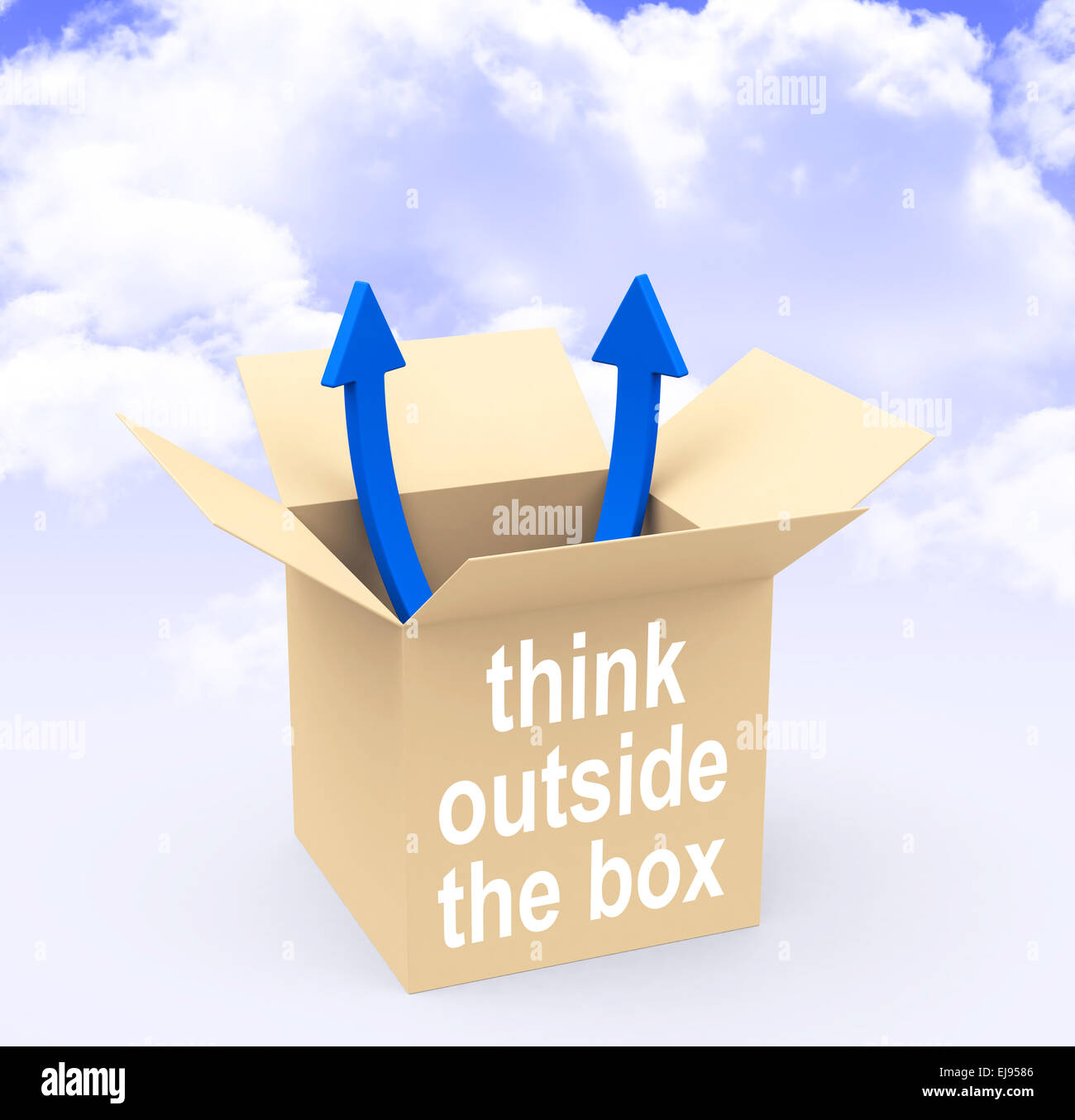 Think outside the box hi-res stock photography and images - Alamy