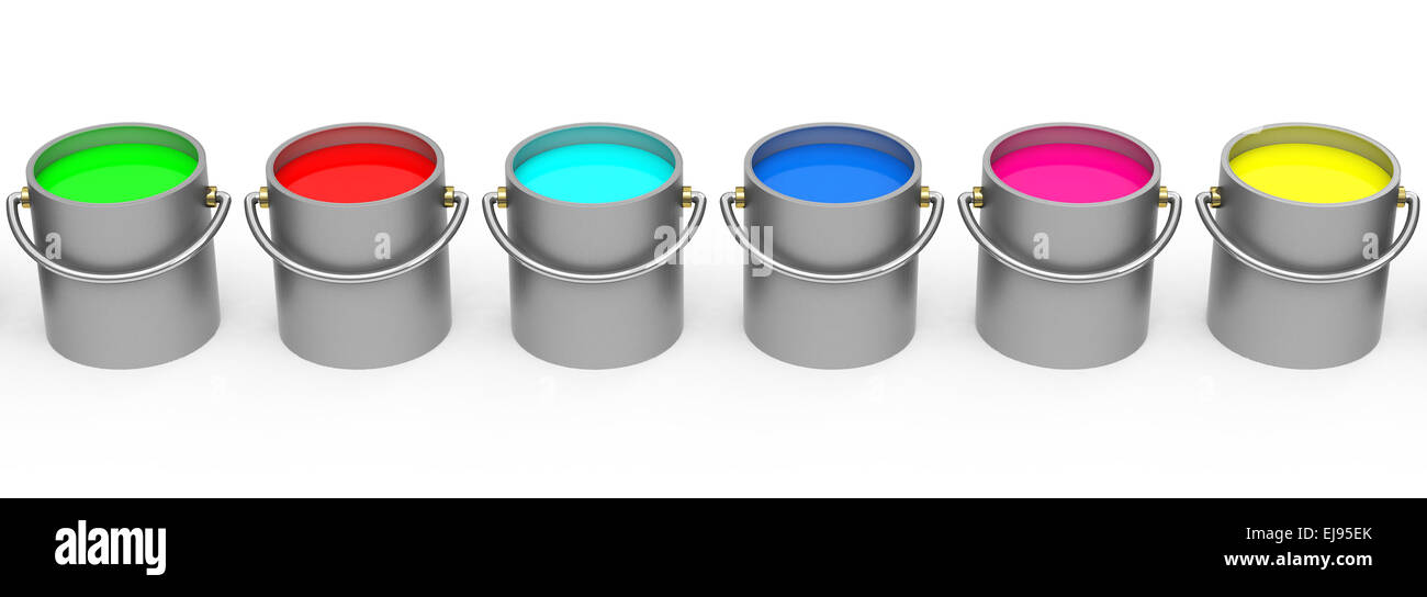 Buckets paint hi-res stock photography and images - Alamy