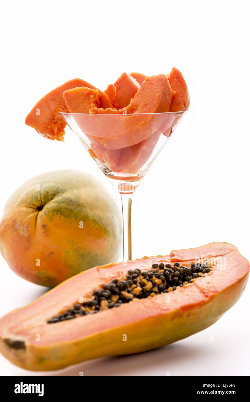 A Caribbean dream - the Papaw fruit Stock Photo - Alamy