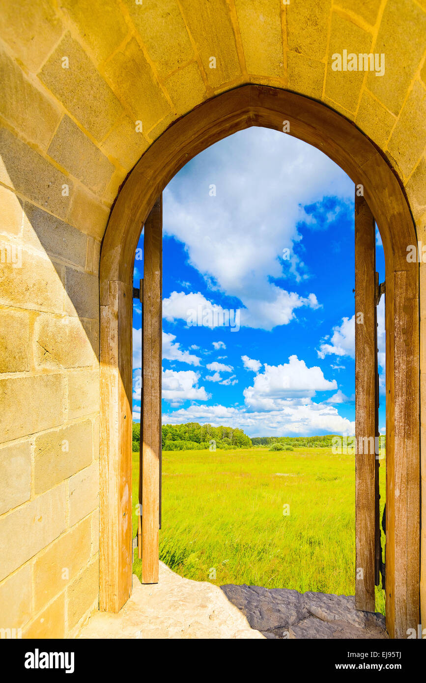 arch in the fortress Stock Photo - Alamy