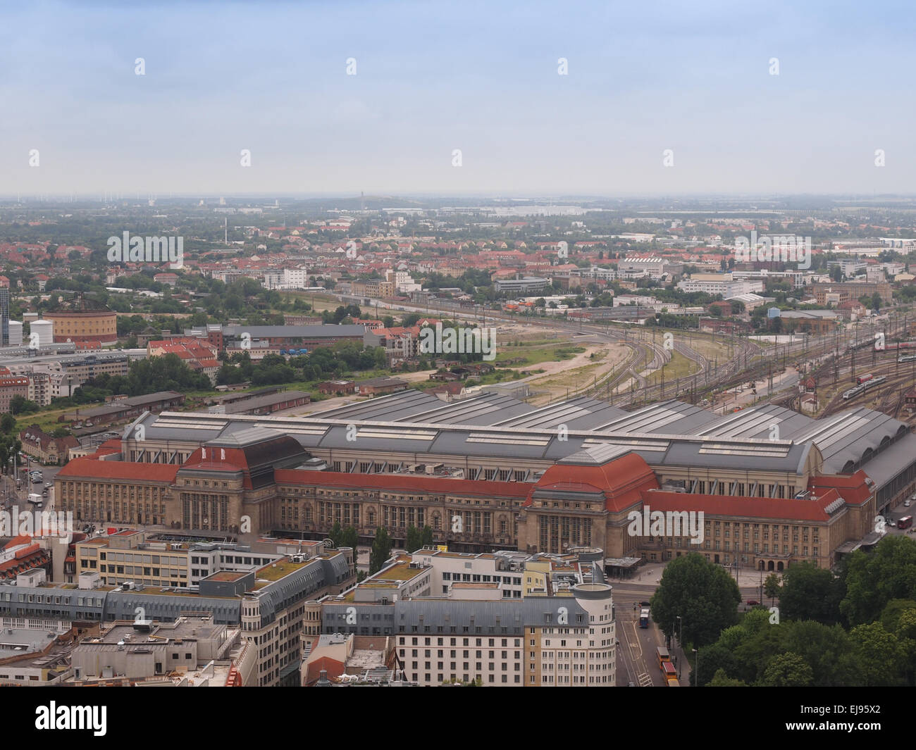 Leipzig station aerial hi-res stock photography and images - Alamy