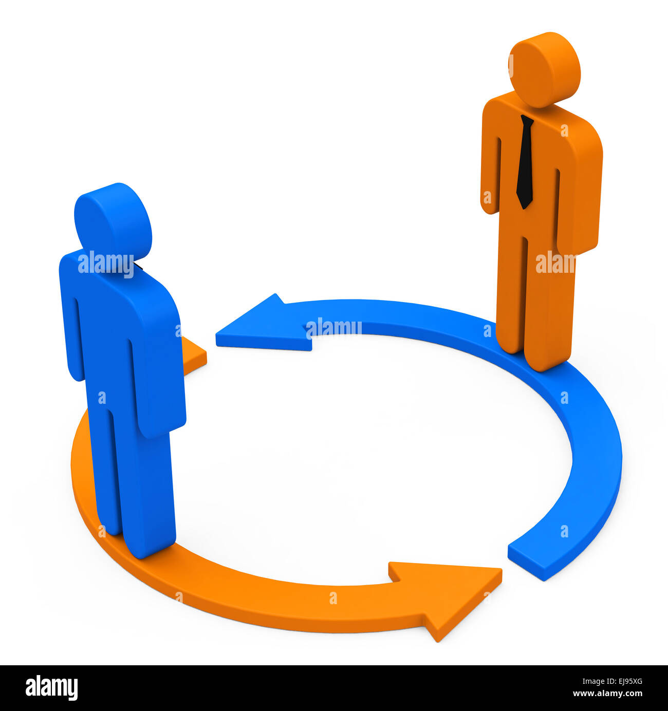 Teamwork process Cut Out Stock Images & Pictures - Alamy