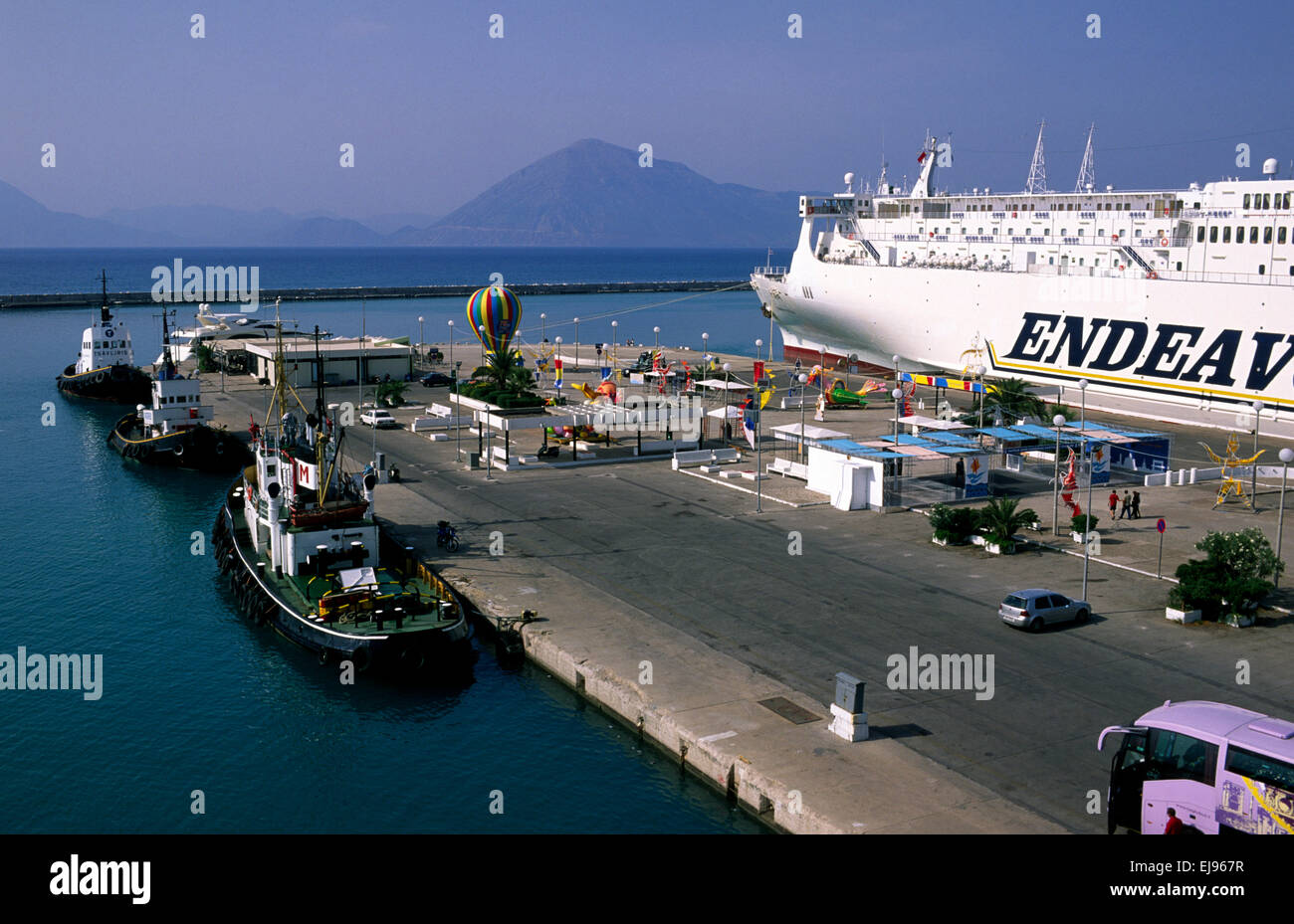 Greece, Peloponnese, Patras, port Stock Photo - Alamy