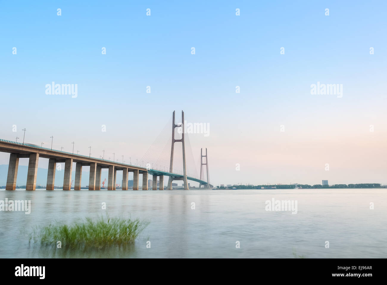 Bridge across river dusk hi-res stock photography and images - Alamy