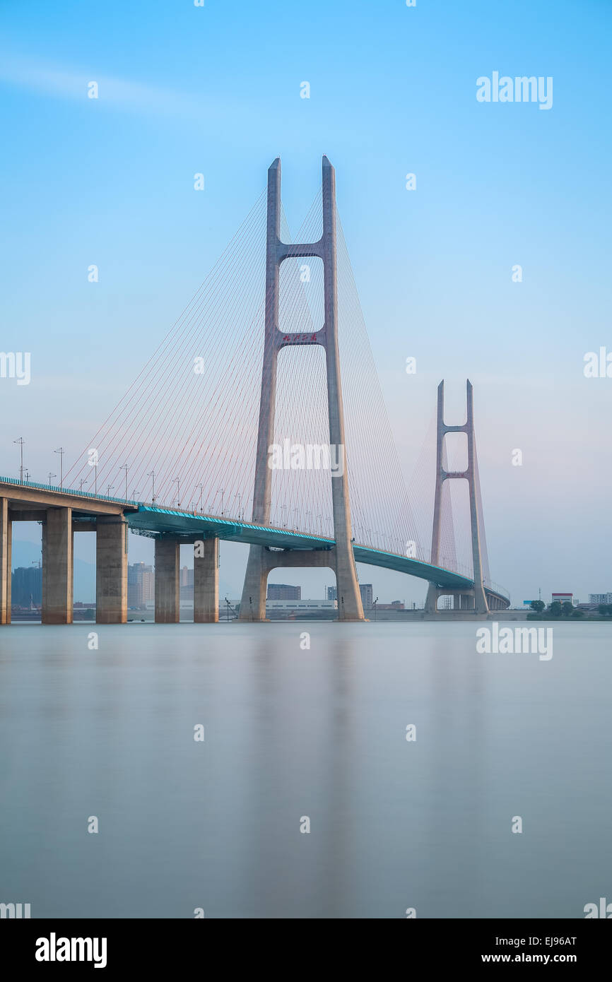 cable stayed bridge closeup Stock Photo - Alamy