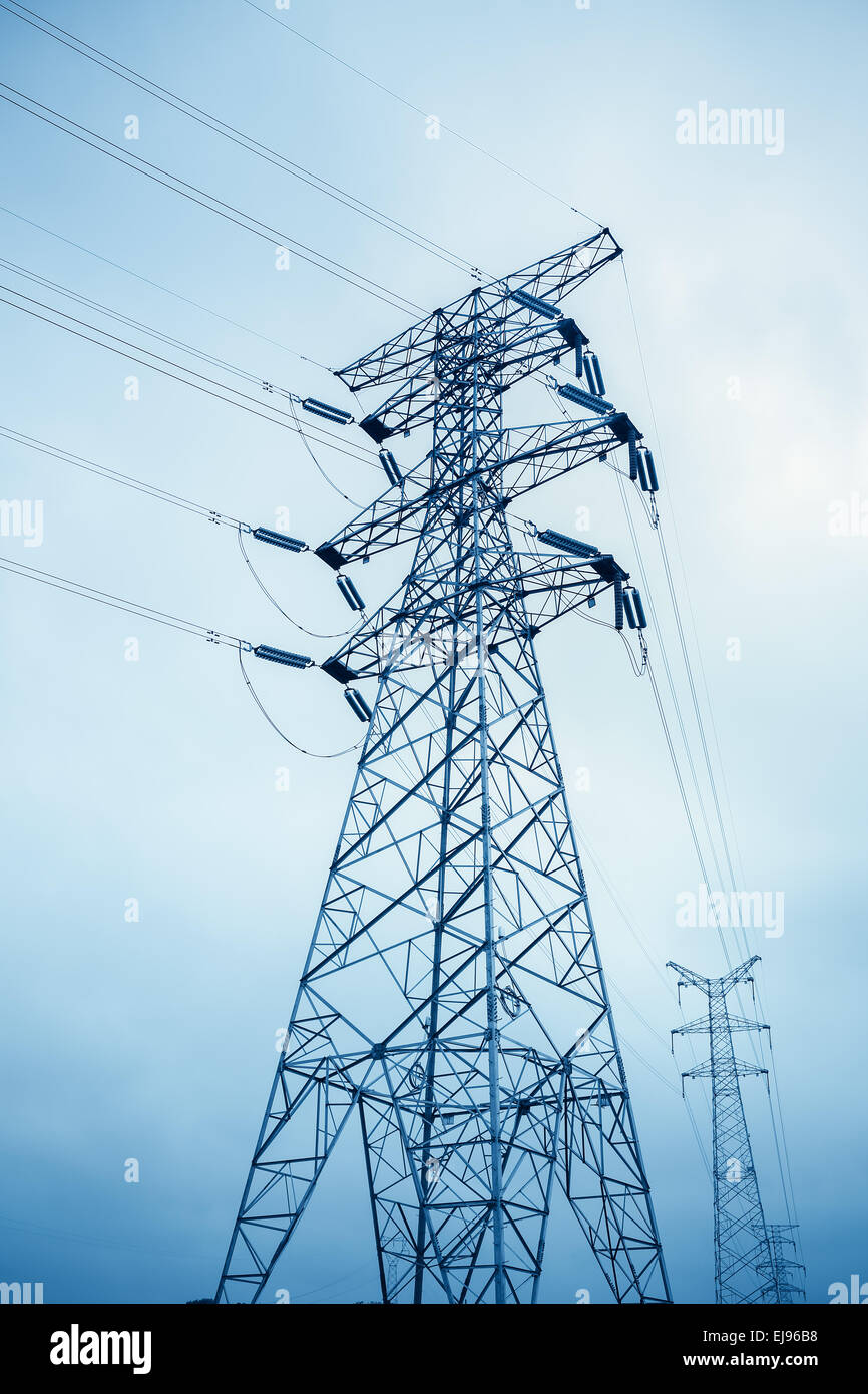 power transmission tower Stock Photo - Alamy