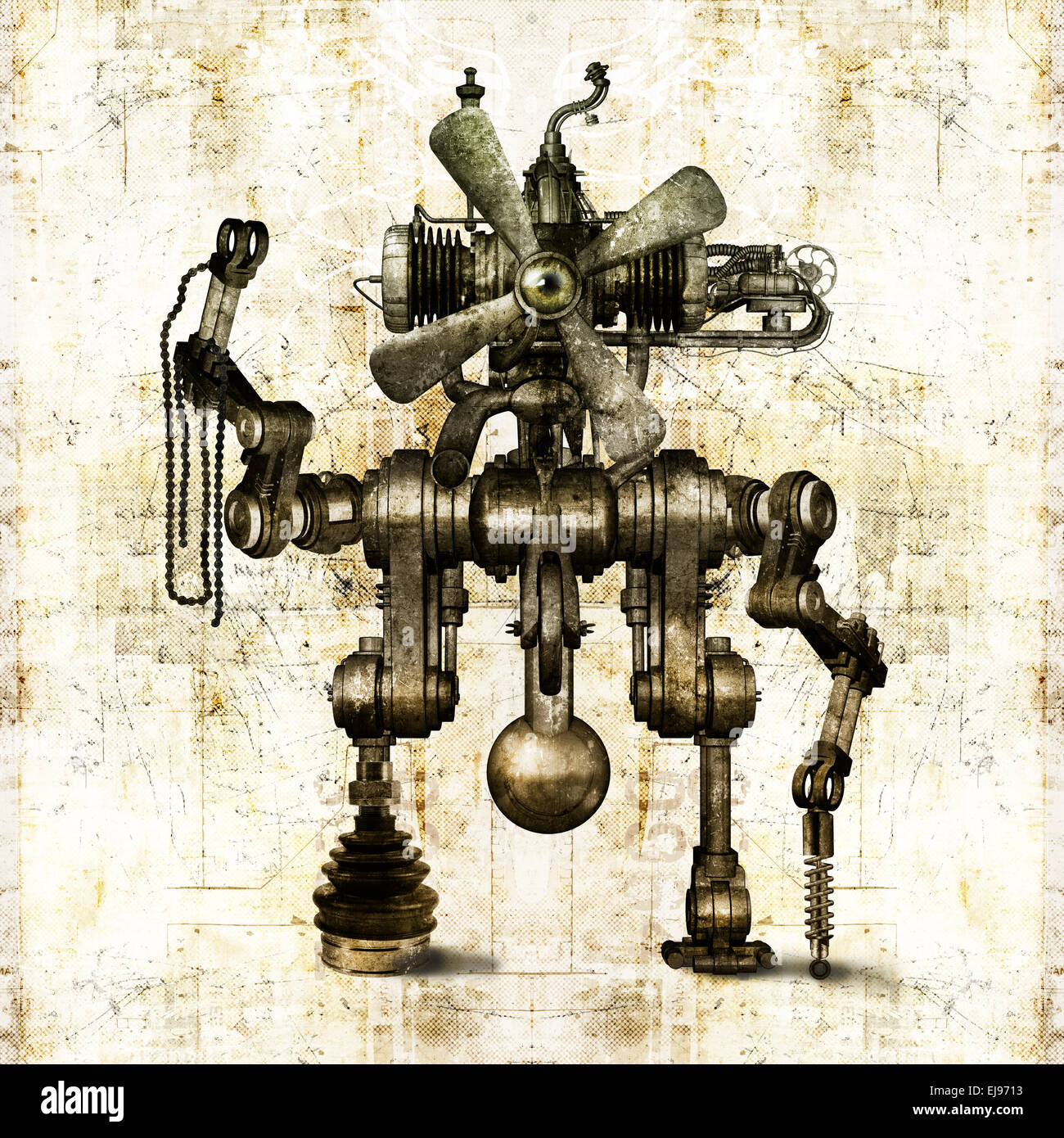 Old steel cyborg hi-res stock photography and images - Alamy