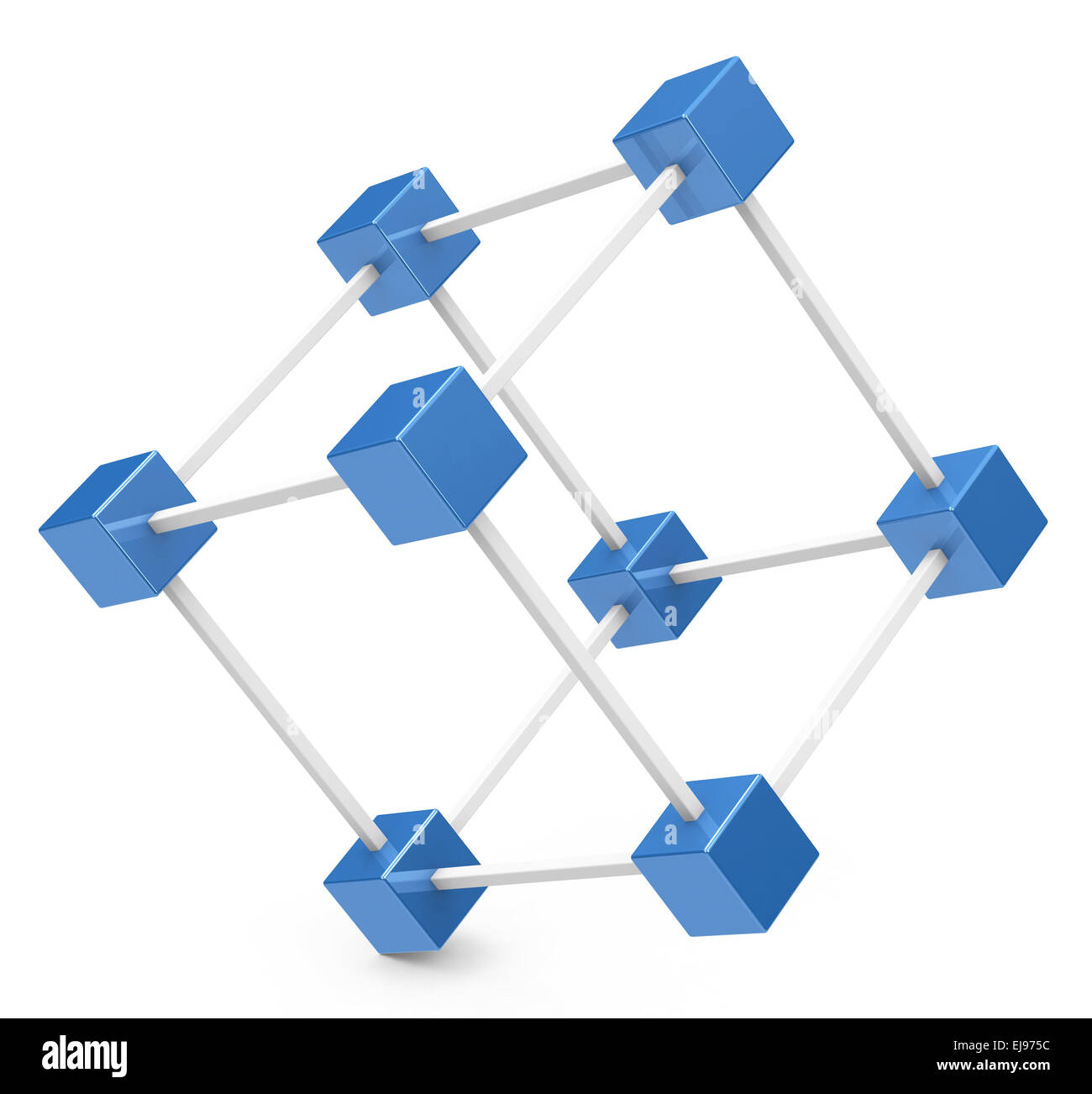 Cube network connection structure hi-res stock photography and images ...