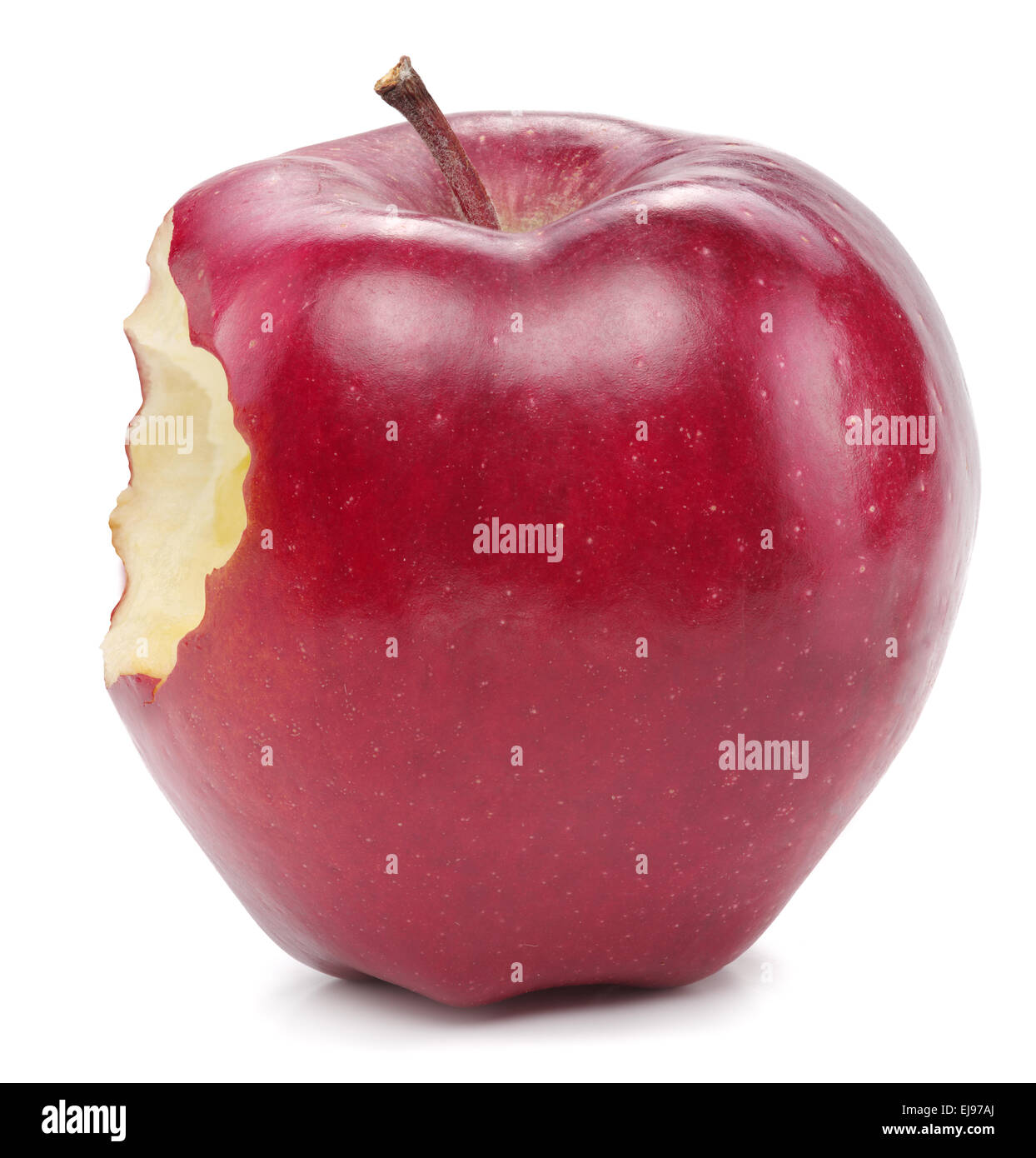 Red apple on a white background Stock Photo - Alamy