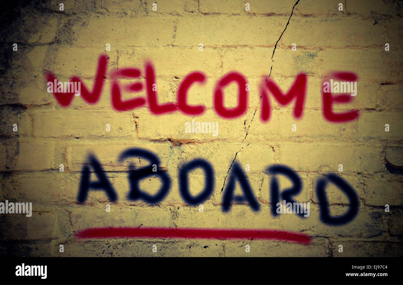 Welcome Aboard Concept Stock Photo - Alamy Welcome Aboard Concept Stock Photo - Alamy