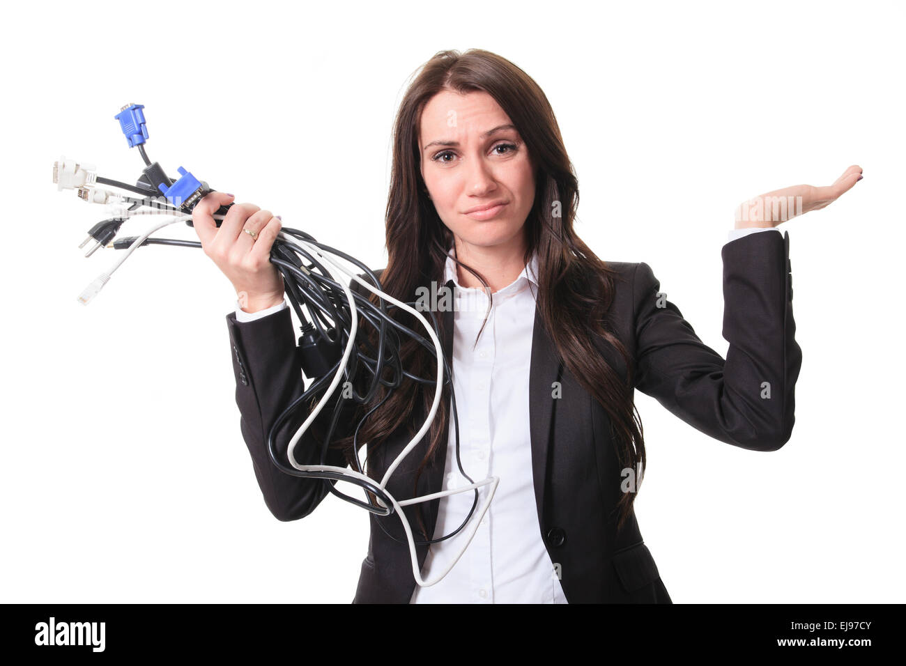 Woman power business suit hi-res stock photography and images - Alamy