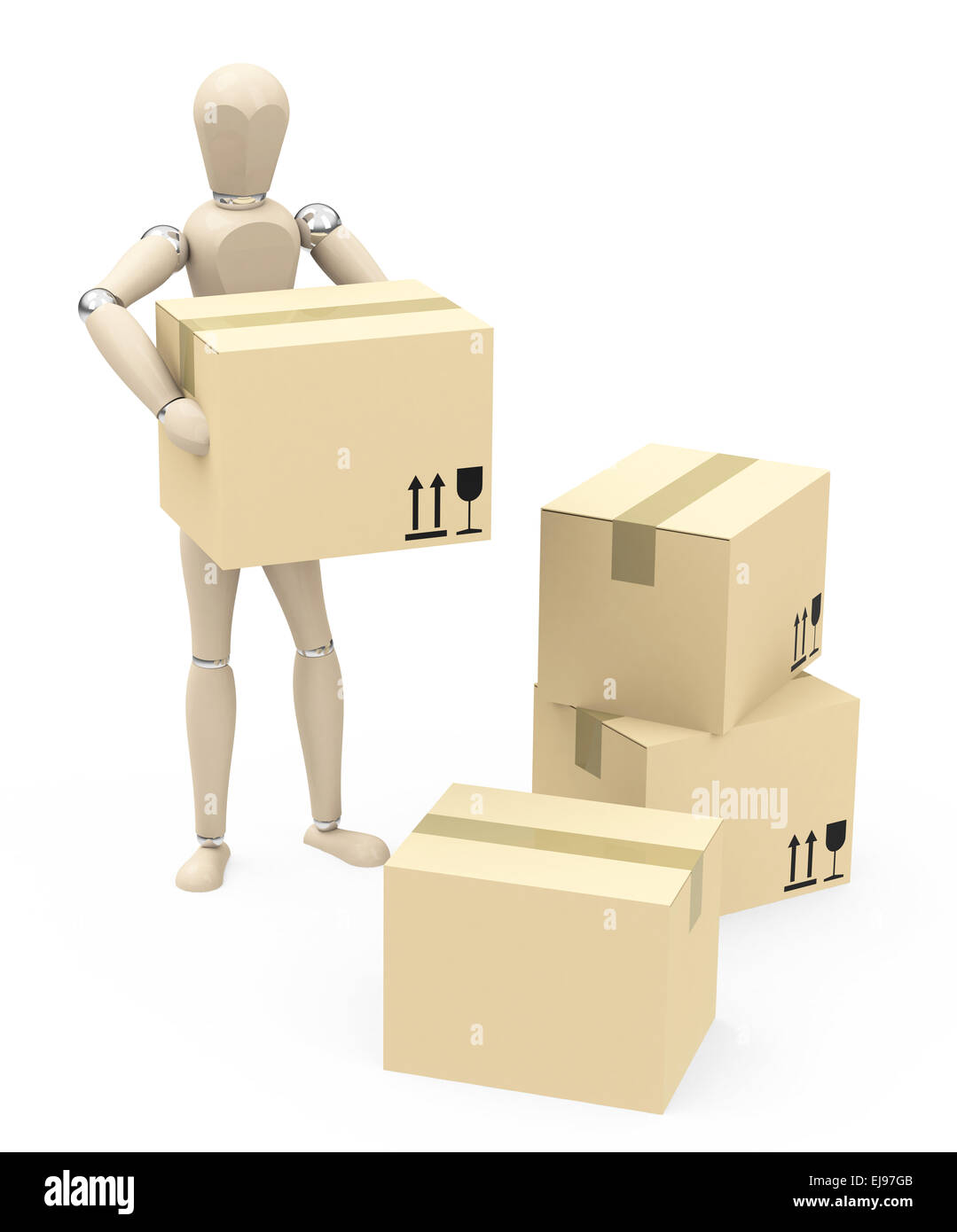 the cardboard boxes Stock Photo - Alamy