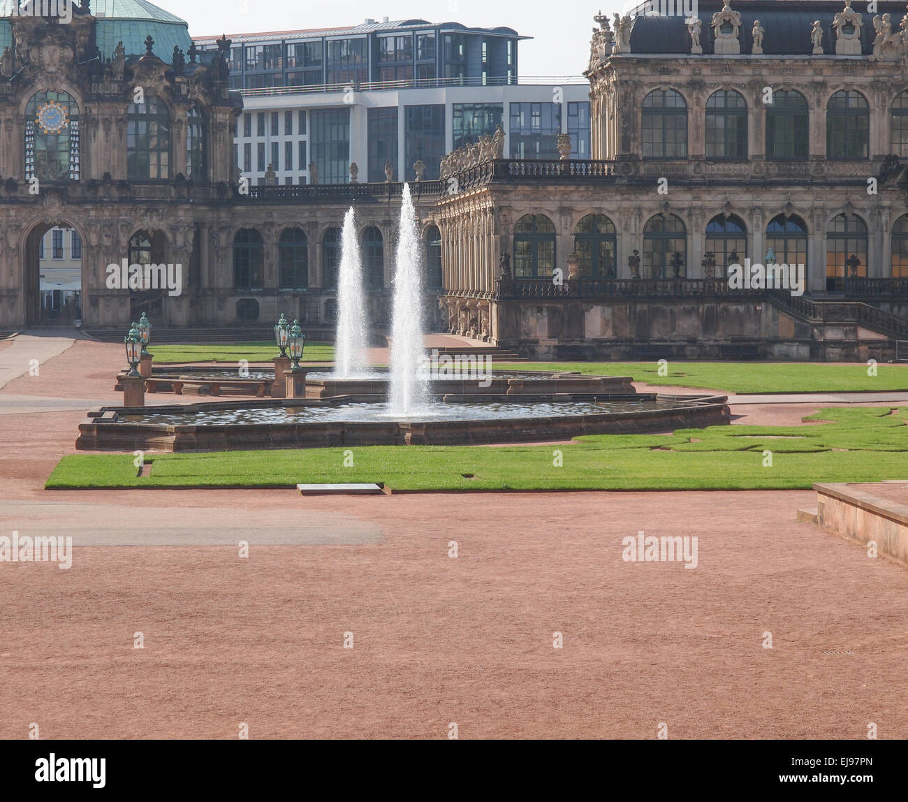 Dresdner zwinger palace designed poeppelmann hi-res stock photography ...