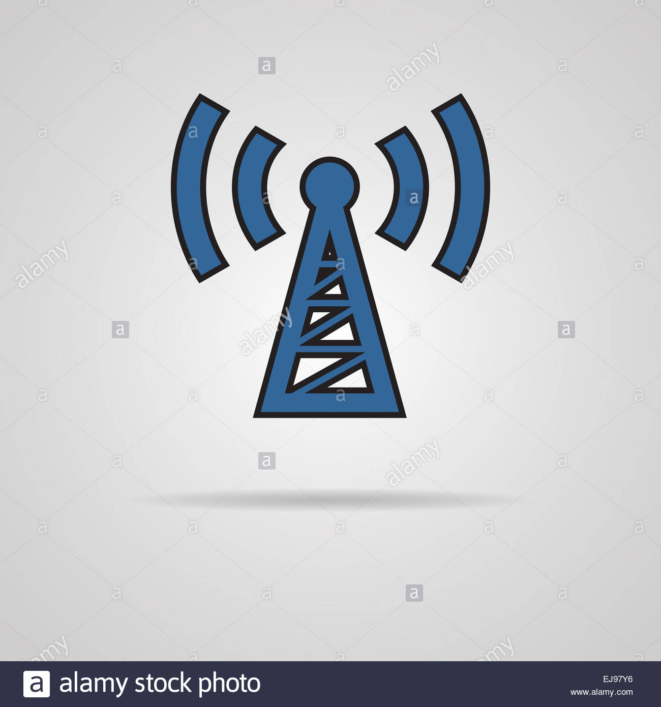 Radio Mast Illustration Stock Photos & Radio Mast Illustration Stock ...