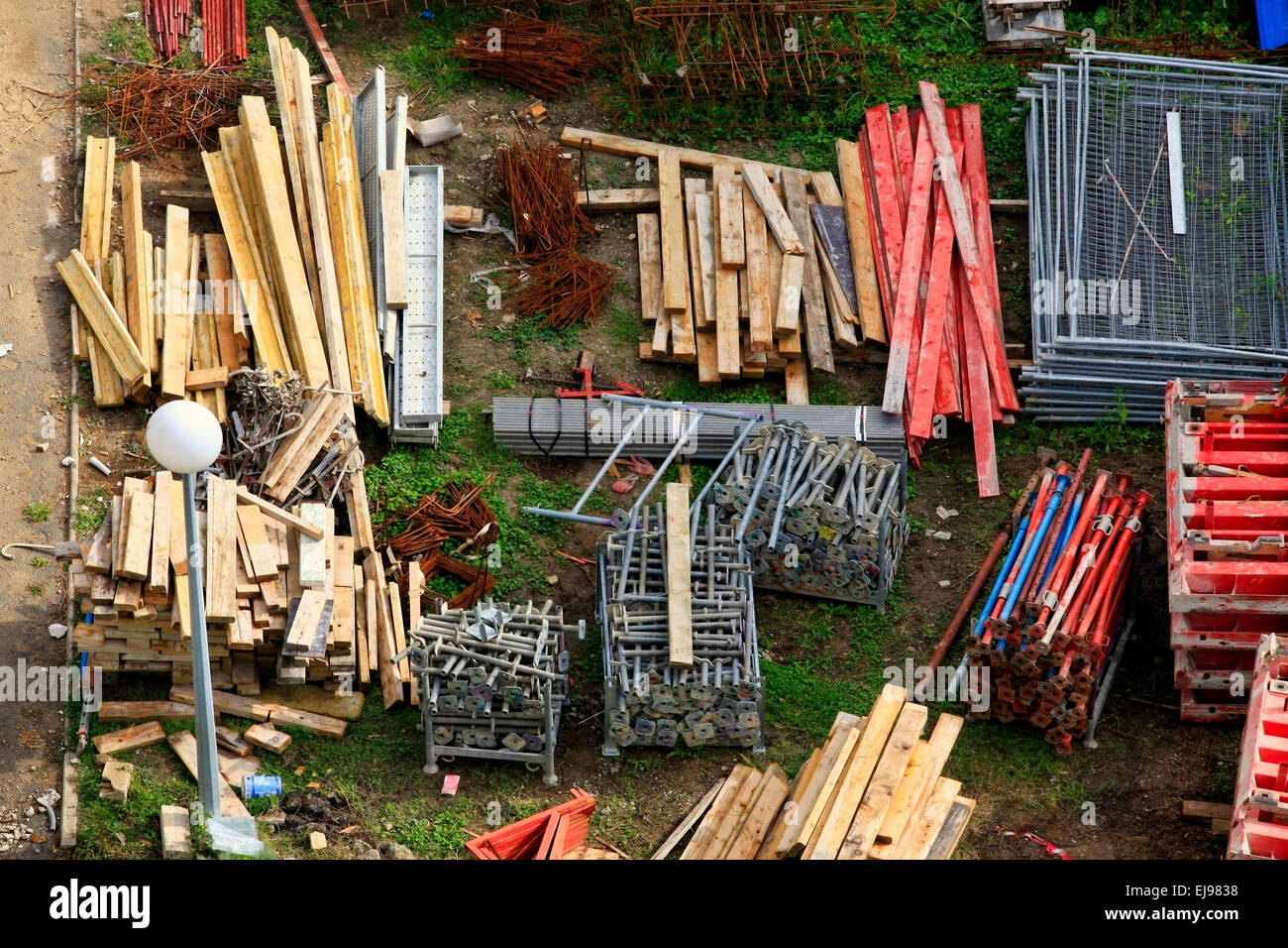 Various materials for the construction site ready for use Stock Photo ...